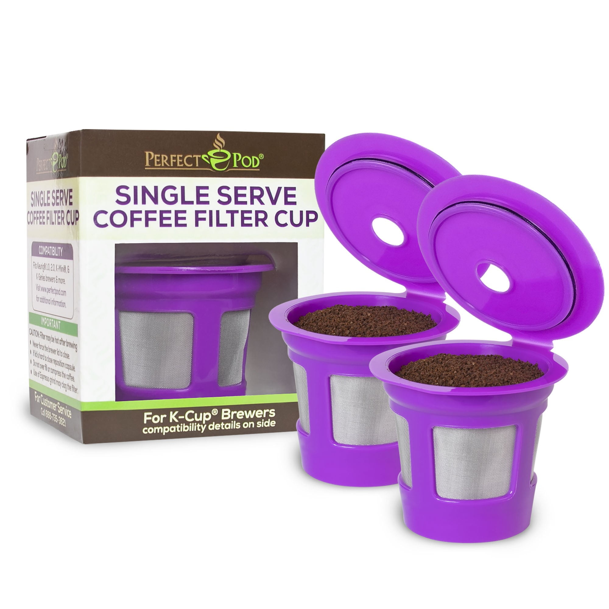 Perfect POD Reusable Single Serve Coffee Filter Cup Compatible with ...