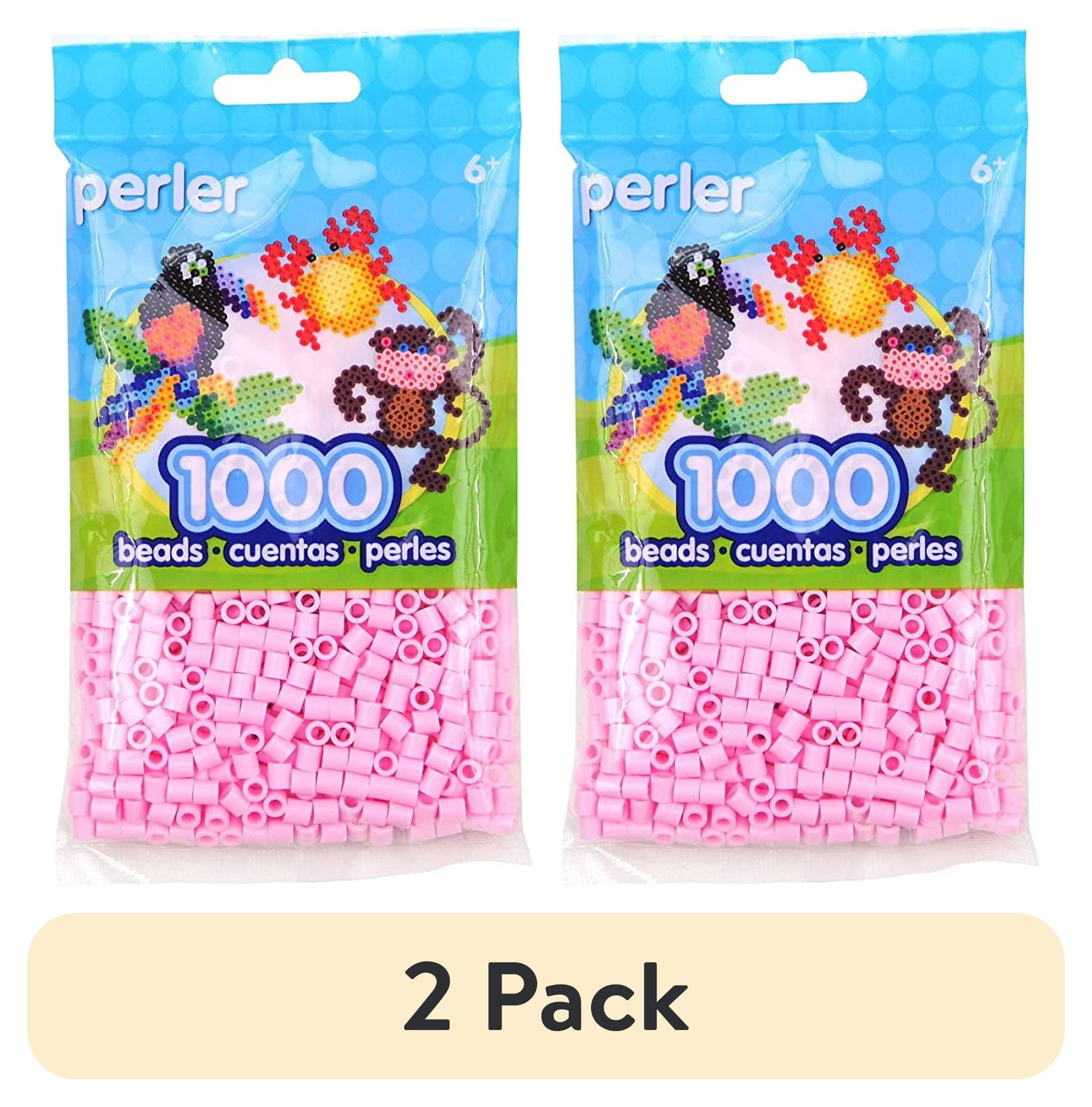 (2 pack) Perler Beads 1,000/Pkg-Light Pink - Walmart.com