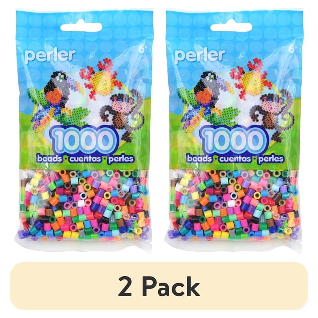 (2 pack) Perler Beads 1,000/Pkg-Multicolor - Walmart Business Supplies