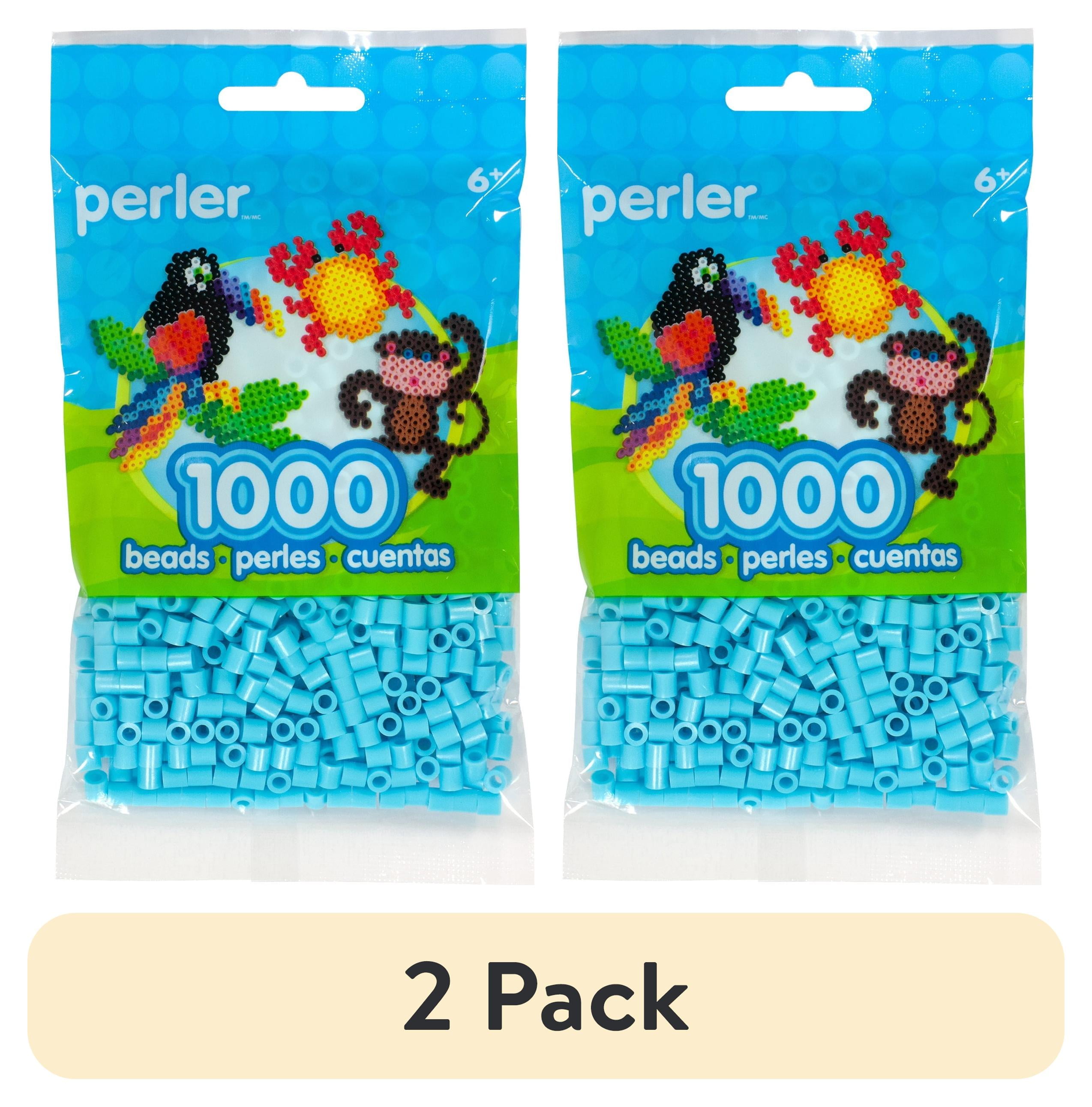 (2 pack) Perler Beads 1,000/Pkg-Sky - Walmart.com