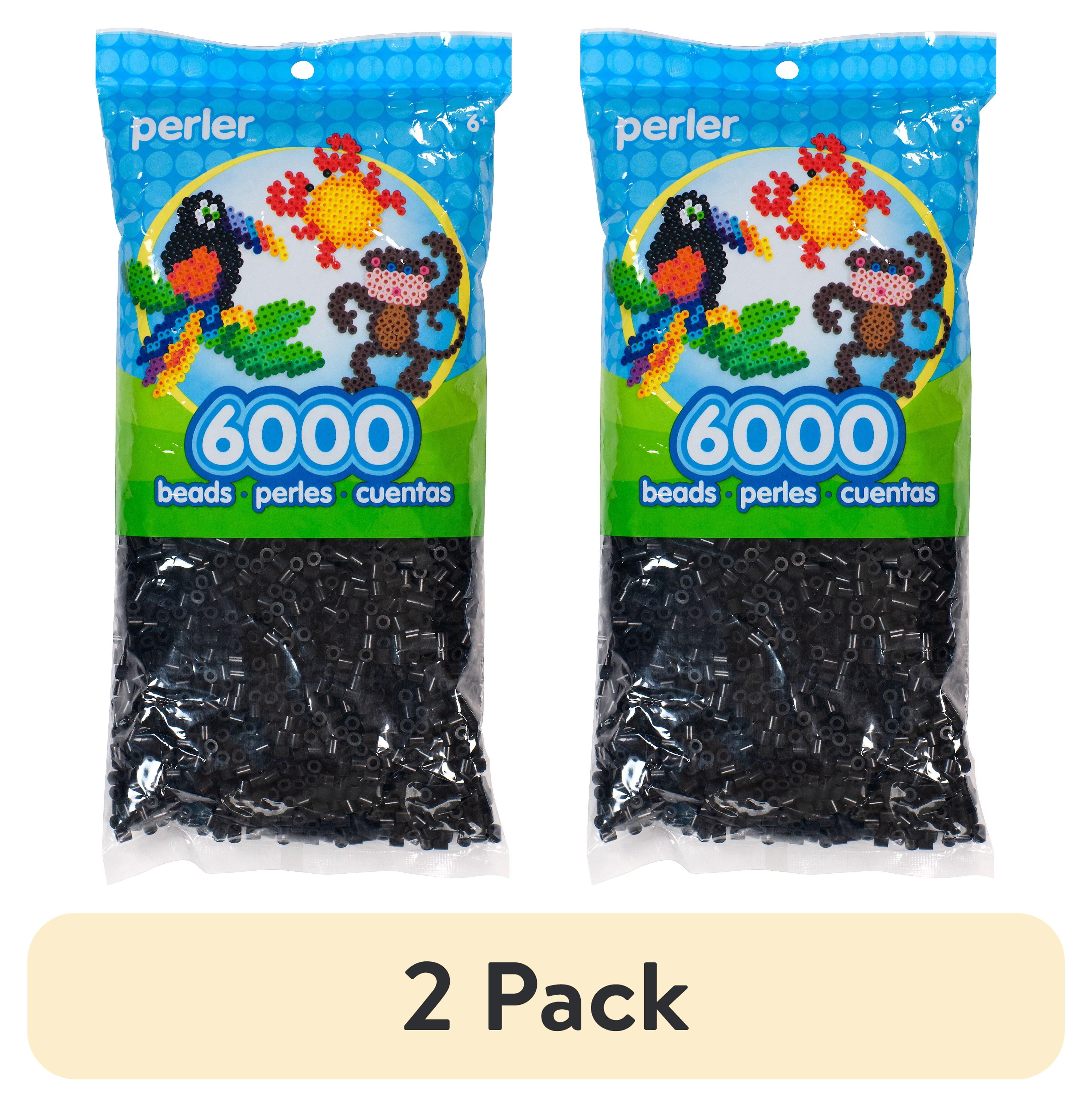 (2 pack) Perler Beads, Black, 6000 Pieces - Walmart.com