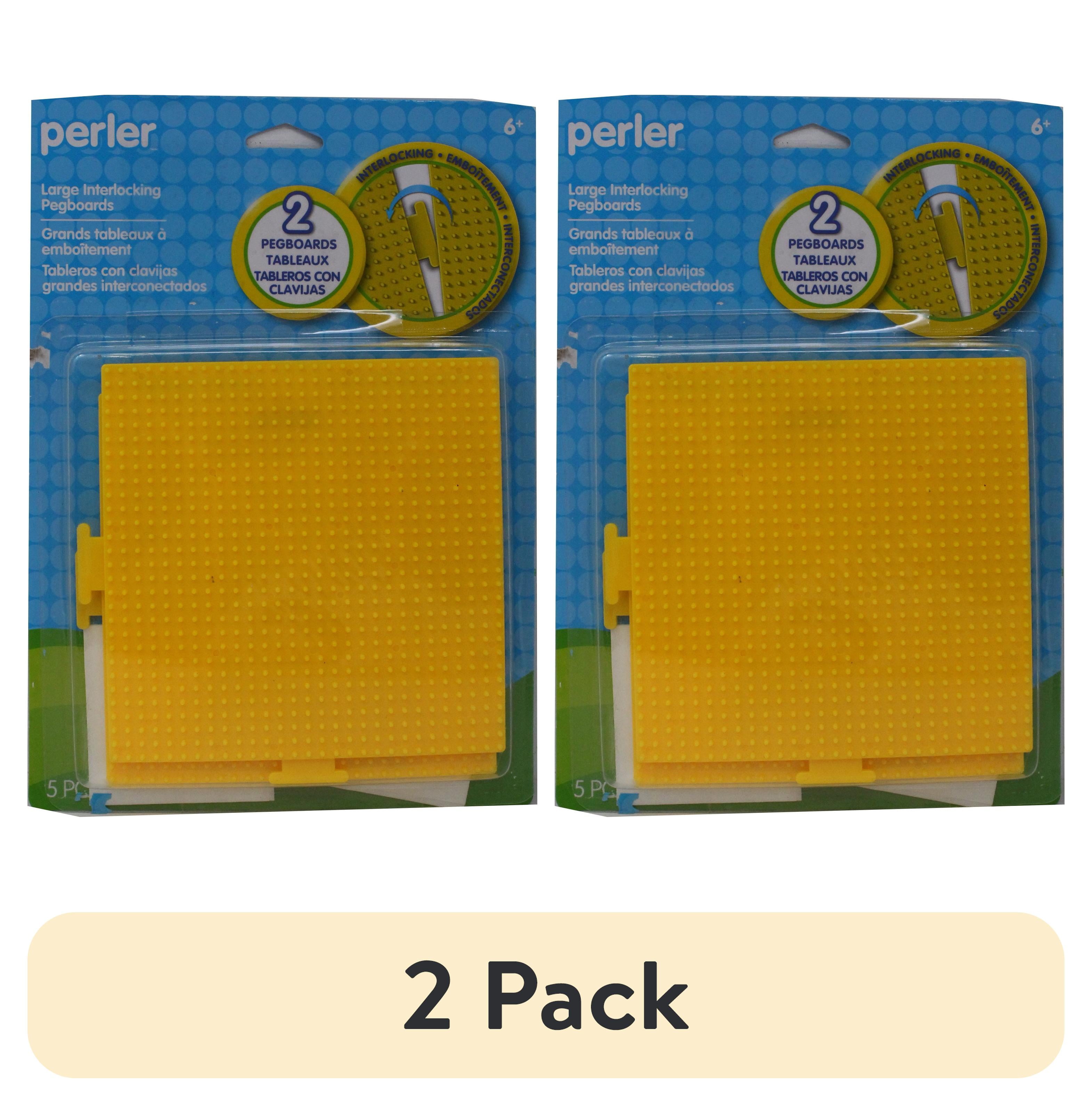 (2 pack) Perler Fun Fusion Bead Pegboards 5.5""X5.5"" 2/Pkg-S - Walmart.com