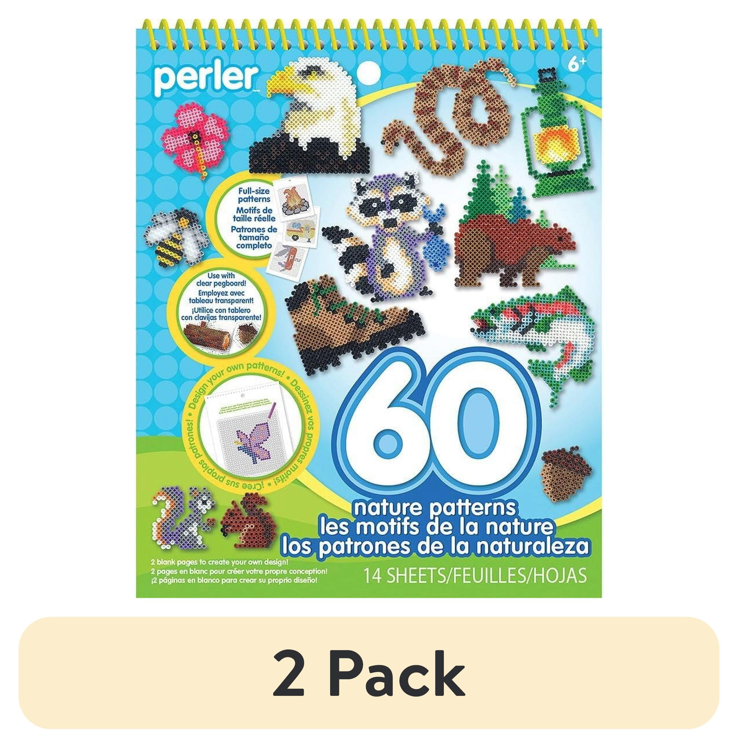 (2 pack) Perler Nature Pattern Pad, 7.375" x 9", Assorted - Walmart.com