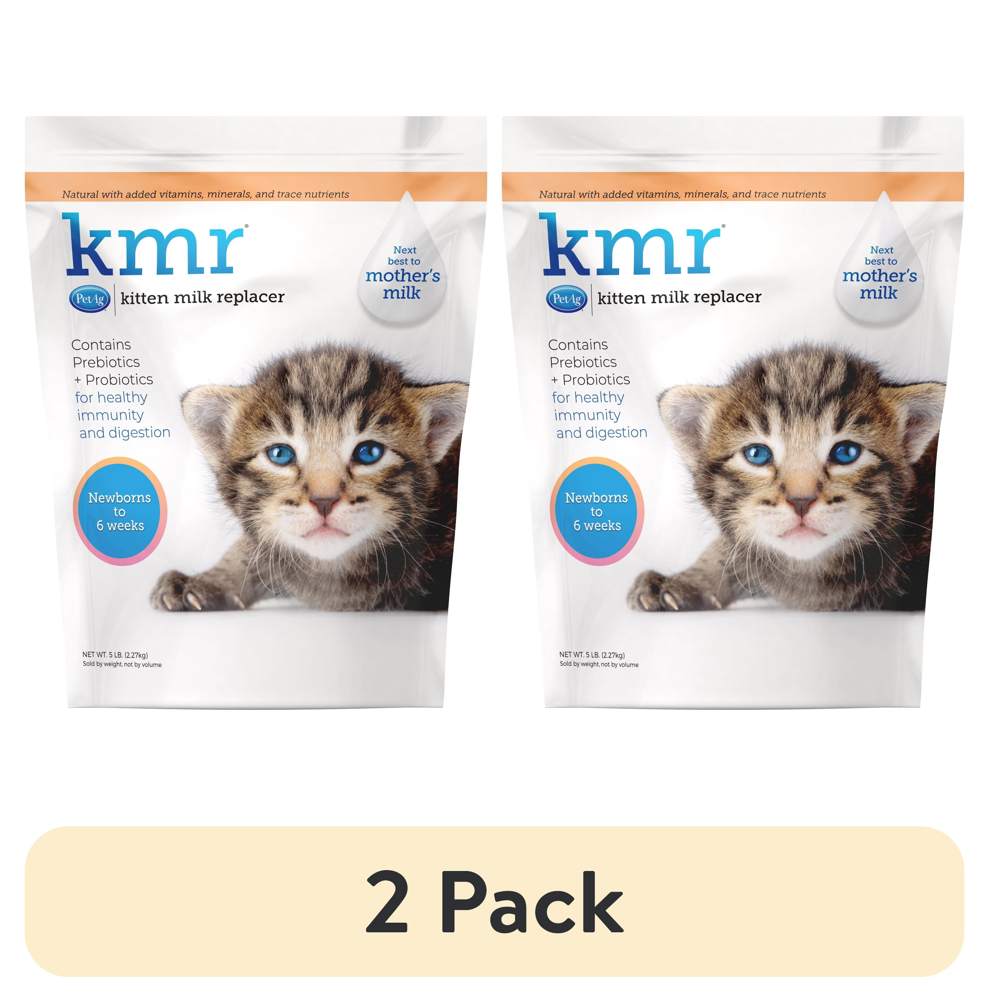 (2 pack) PetAg KMR Kitten Milk Replacer Powder - 5 lb - Walmart.com