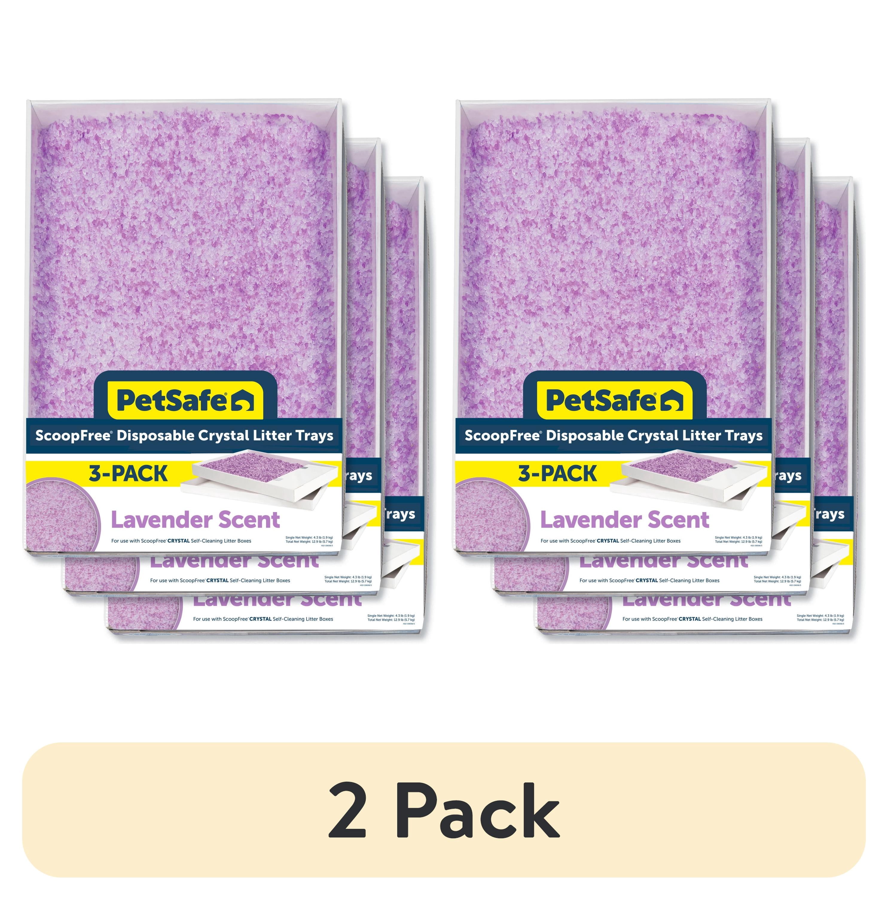 (2 pack) PetSafe ScoopFree Crystal Disposable Cat Litter Trays ...