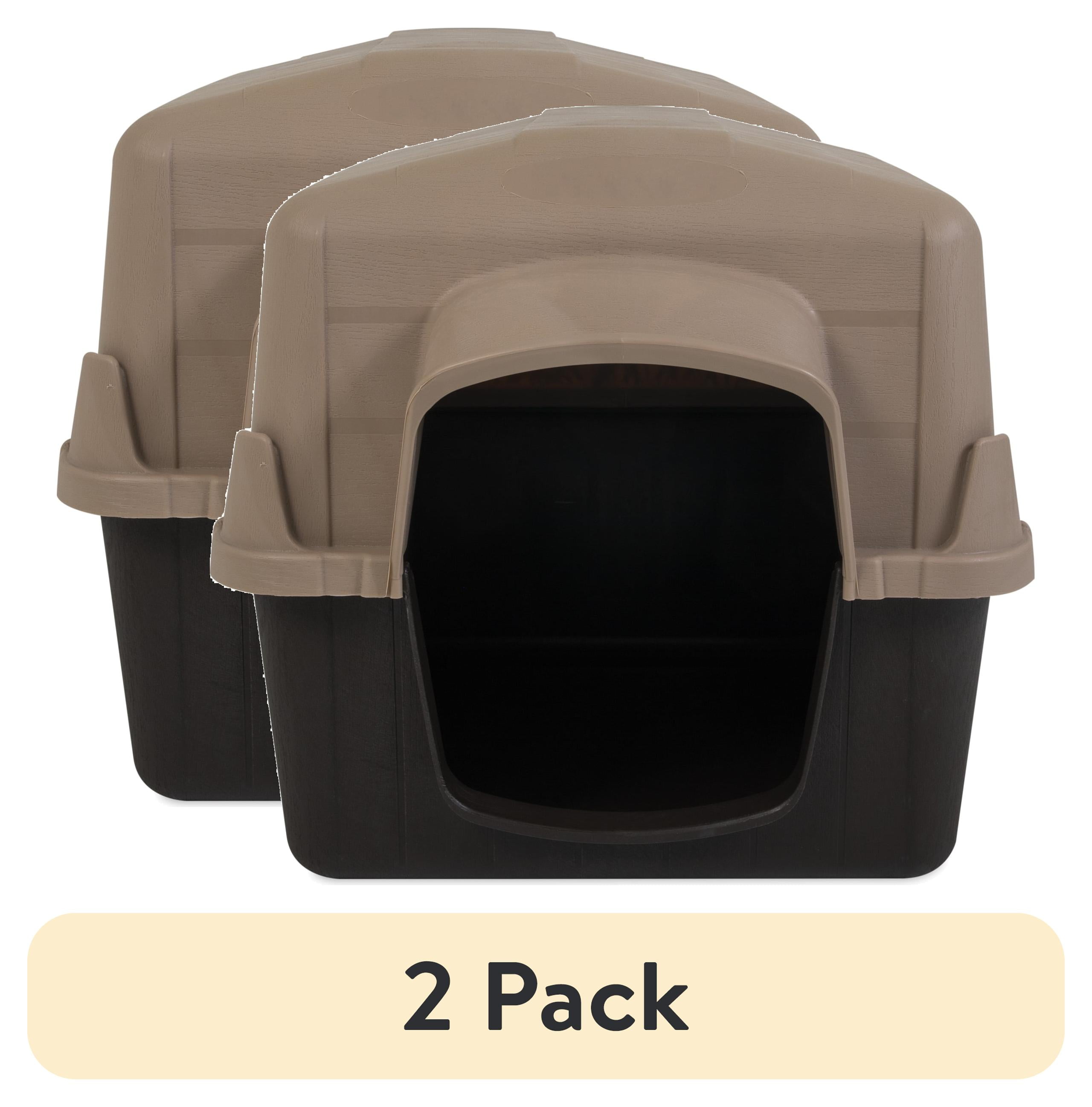 (2 pack) Petmate Aspen Pet Petbarn 3 Plastic Outdoor Dog House, 32 ...