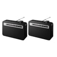 (2 pack) Philips 2000 Series AC/Battery-Operated AM FM Radio Portable ...