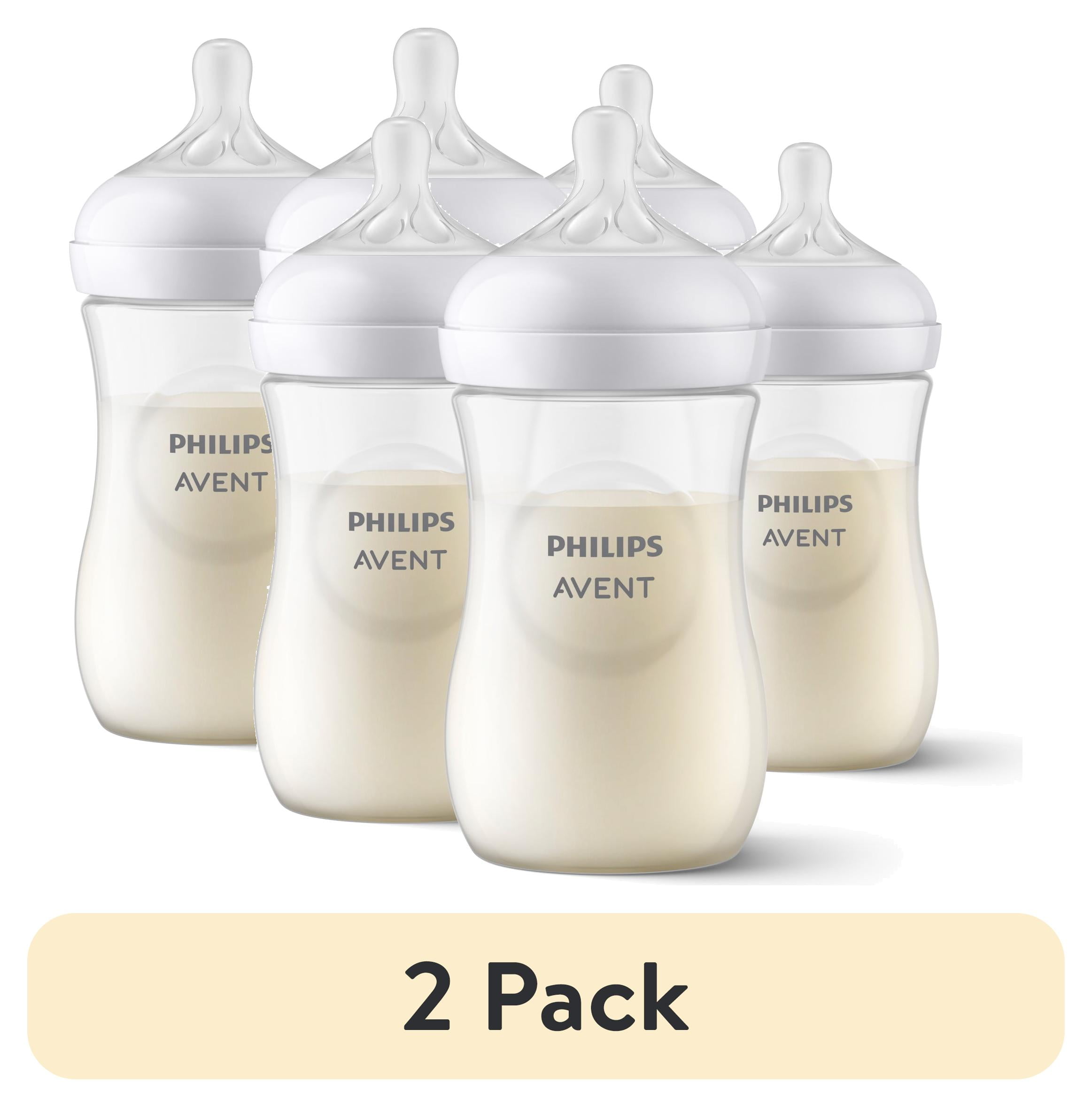 (2 pack) Philips Avent Natural Baby Bottle with Natural Response Nipple ...
