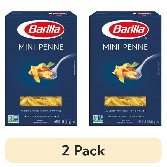 (2 pack) Piccolini: Mini Penne Pasta, 1 Lb - Walmart.com