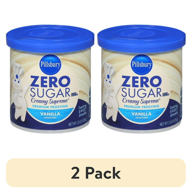 Pillsbury Zero Sugar Vanilla Frosting, 2 Pack for Office Breakroom ...