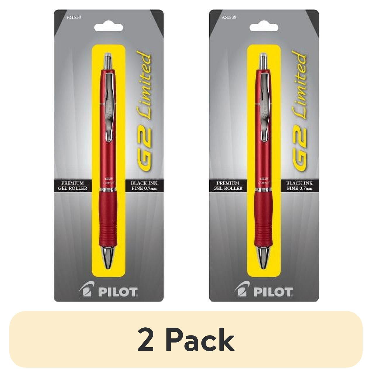 (2 pack) Pilot G2 Limited Retractable Gel Ink Roller Ball Pen, Fine ...