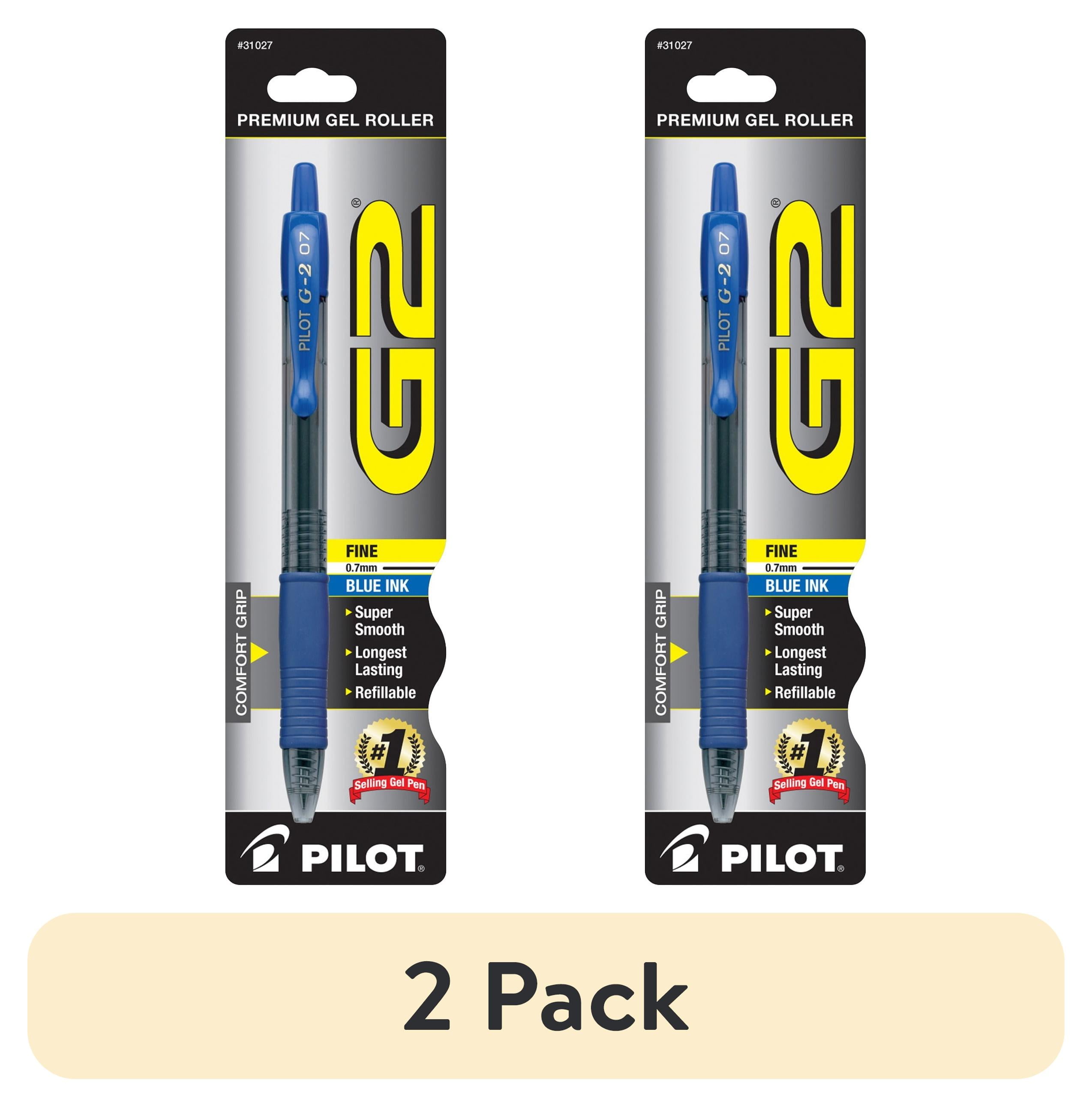 (2 pack) Pilot, PIL31027, G2 Retractable Gel Ink Rollerball Pens, 1 ...