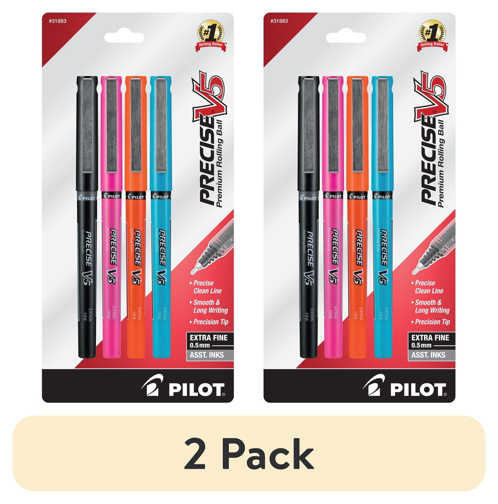 (2 pack) Pilot Precise V5 Rolling Ball Pen, Extra Fine Point, Assorted ...