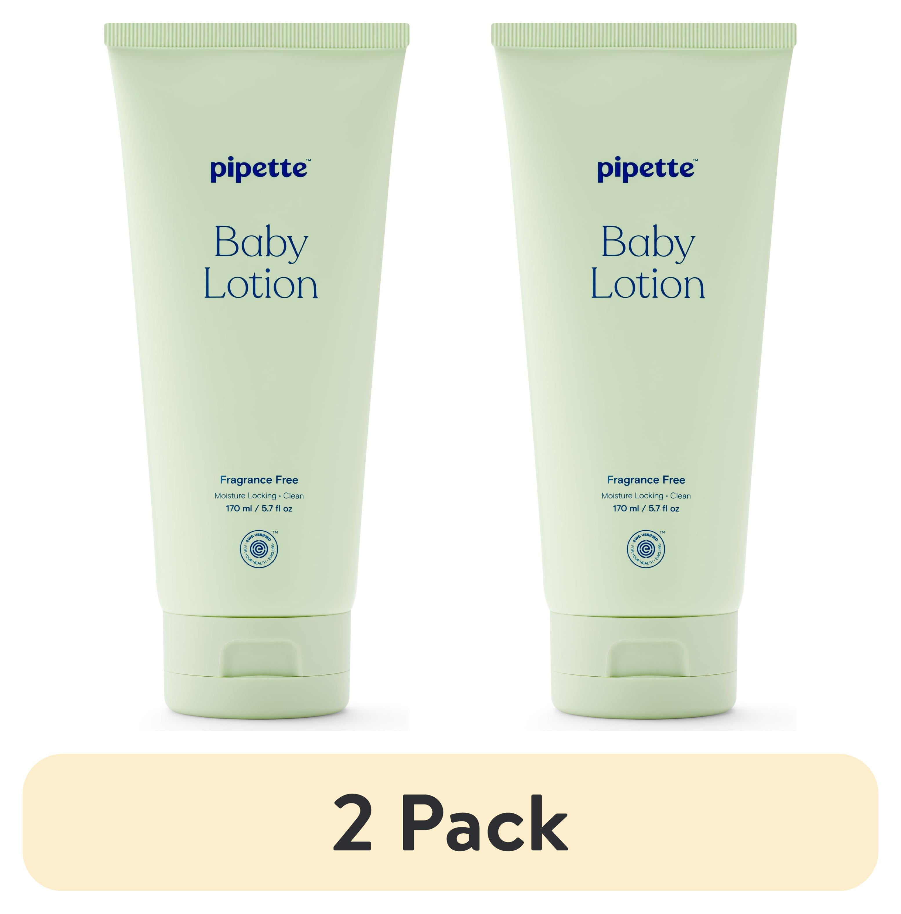 (2 pack) Pipette Baby Lotion, Ultra-Hydration, Fragrance Free, 5.7 fl ...