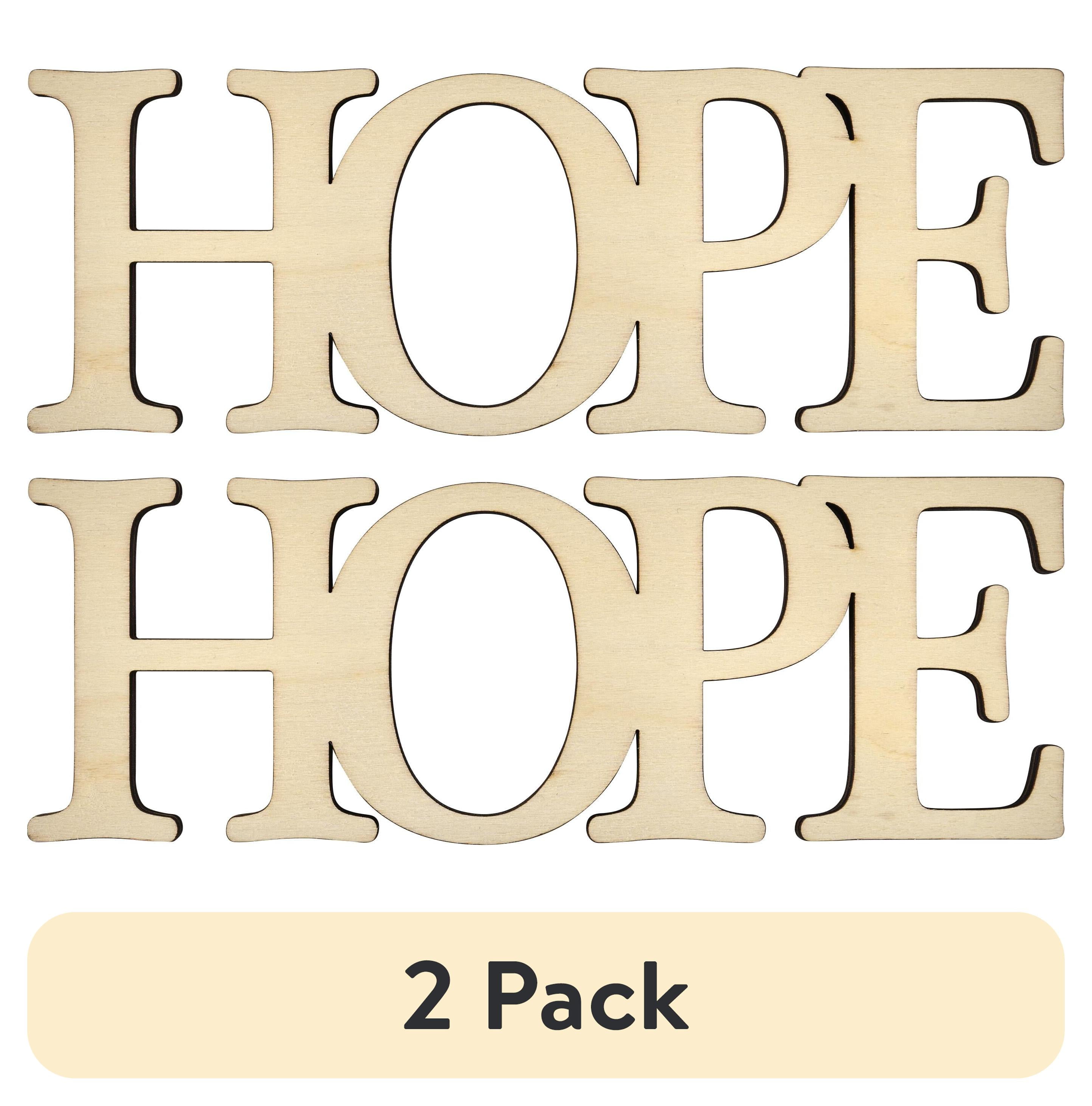(2 pack) Plaid Unpainted Wood Surfaces, Hope, 7" - Walmart.com