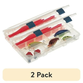 Ozark Trail Large Plastic Tackle Box 3700 with 24 Adjustable ...