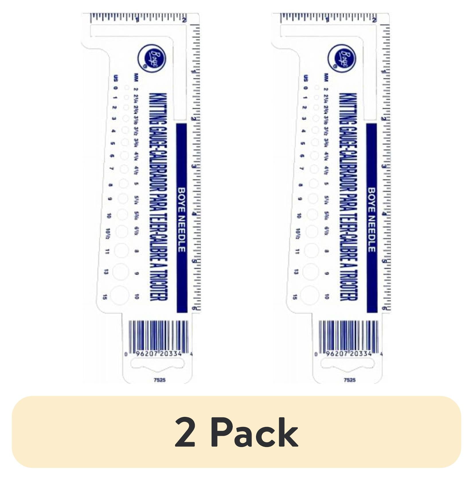 (2 pack) Plastic Knit Gauge-W/6" Ruler & 2" Stitch Measure - Walmart.com