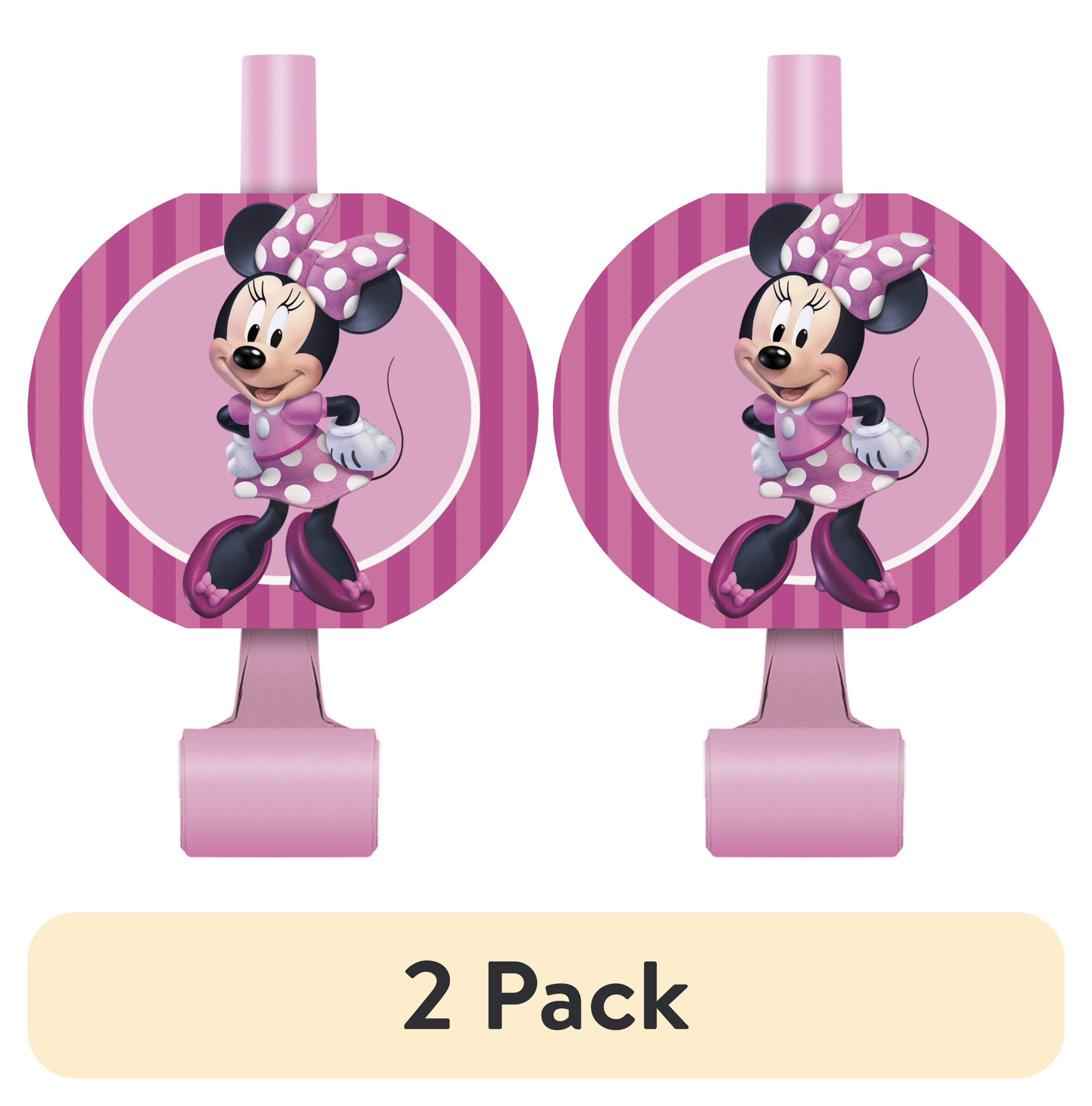 (2 pack) Plastic Pink Minnie Mouse Party Blowers, 8ct - Walmart.com