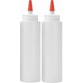 2-pack Plastic Squeeze Bottles for Sauces - 16oz Condiment Squeeze ...