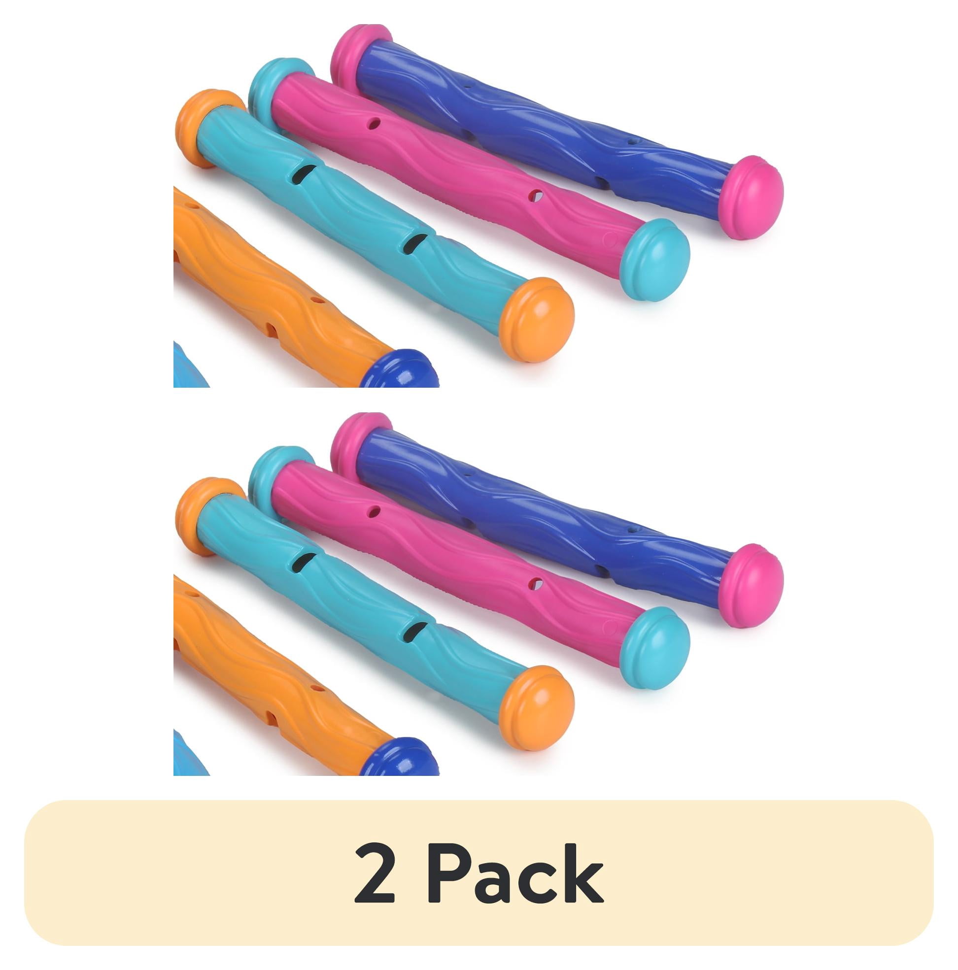 (2 pack) Play Day Dive Stick 6 pack Colorful Pool Toys for Kids ...