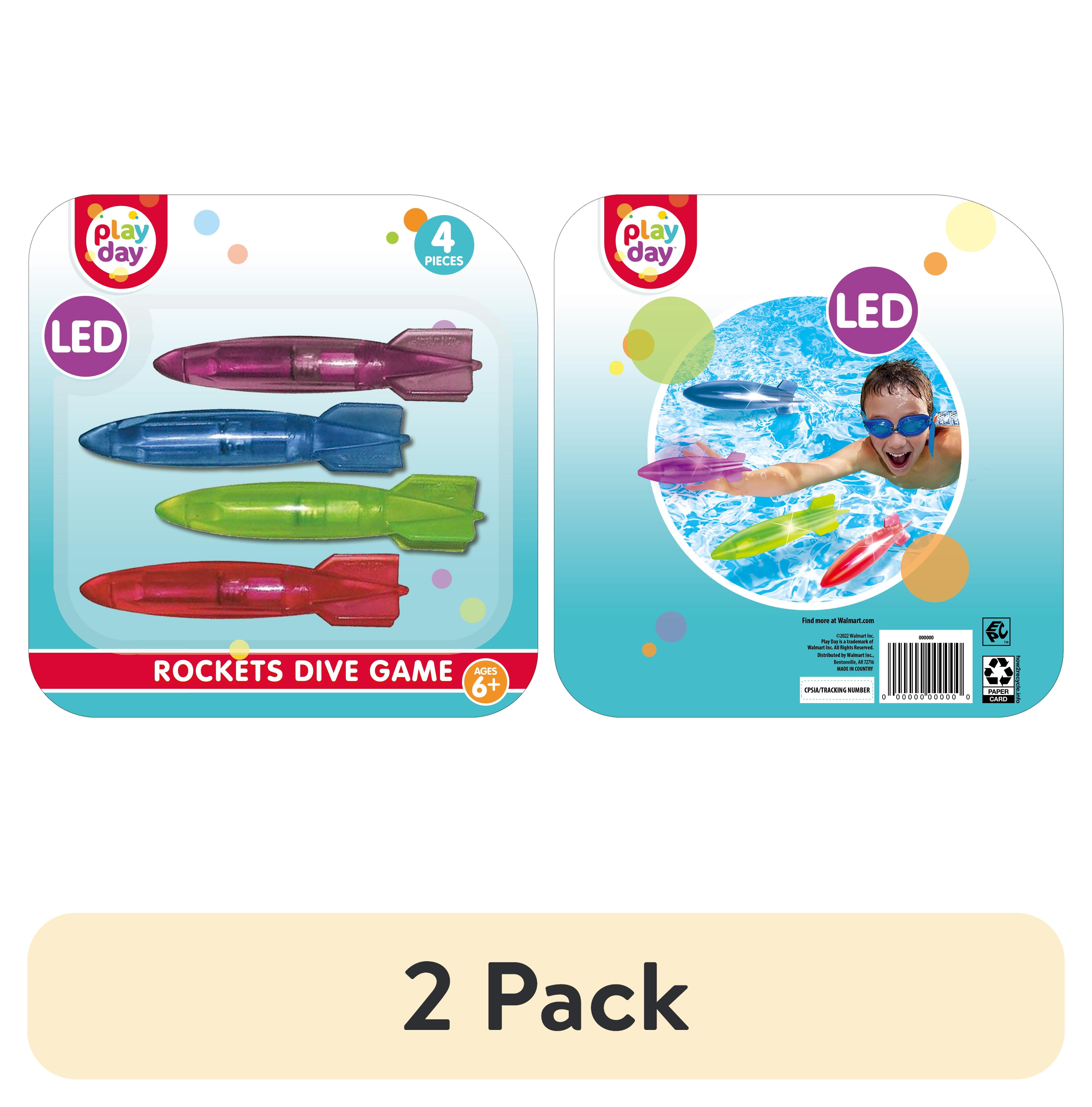 (2 pack) Play Day Light up Torpedoes Water Toy - Walmart.com