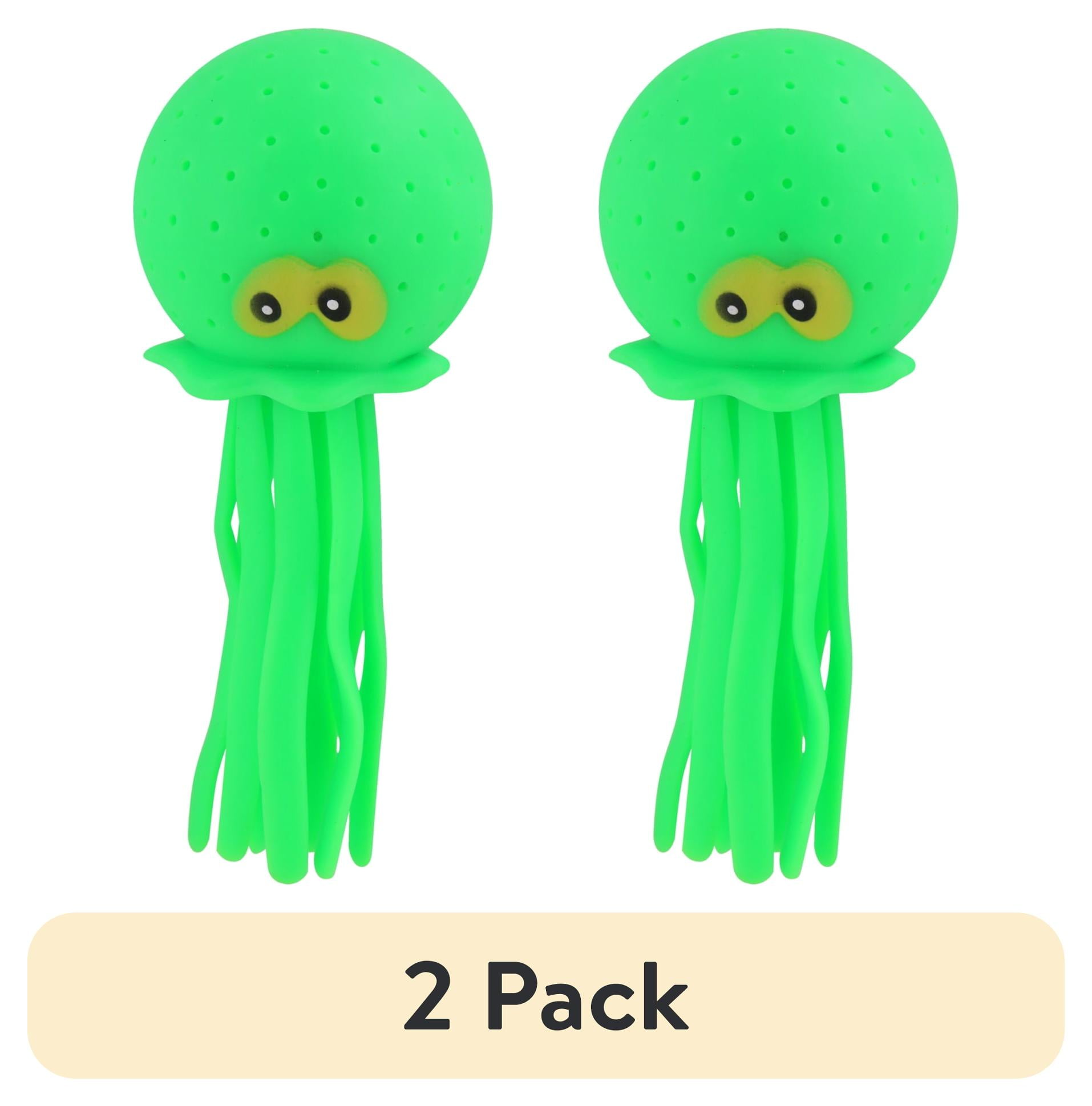 (2 pack) Play Day Squishy Squids Light-up Green Blue Orange Indoor ...