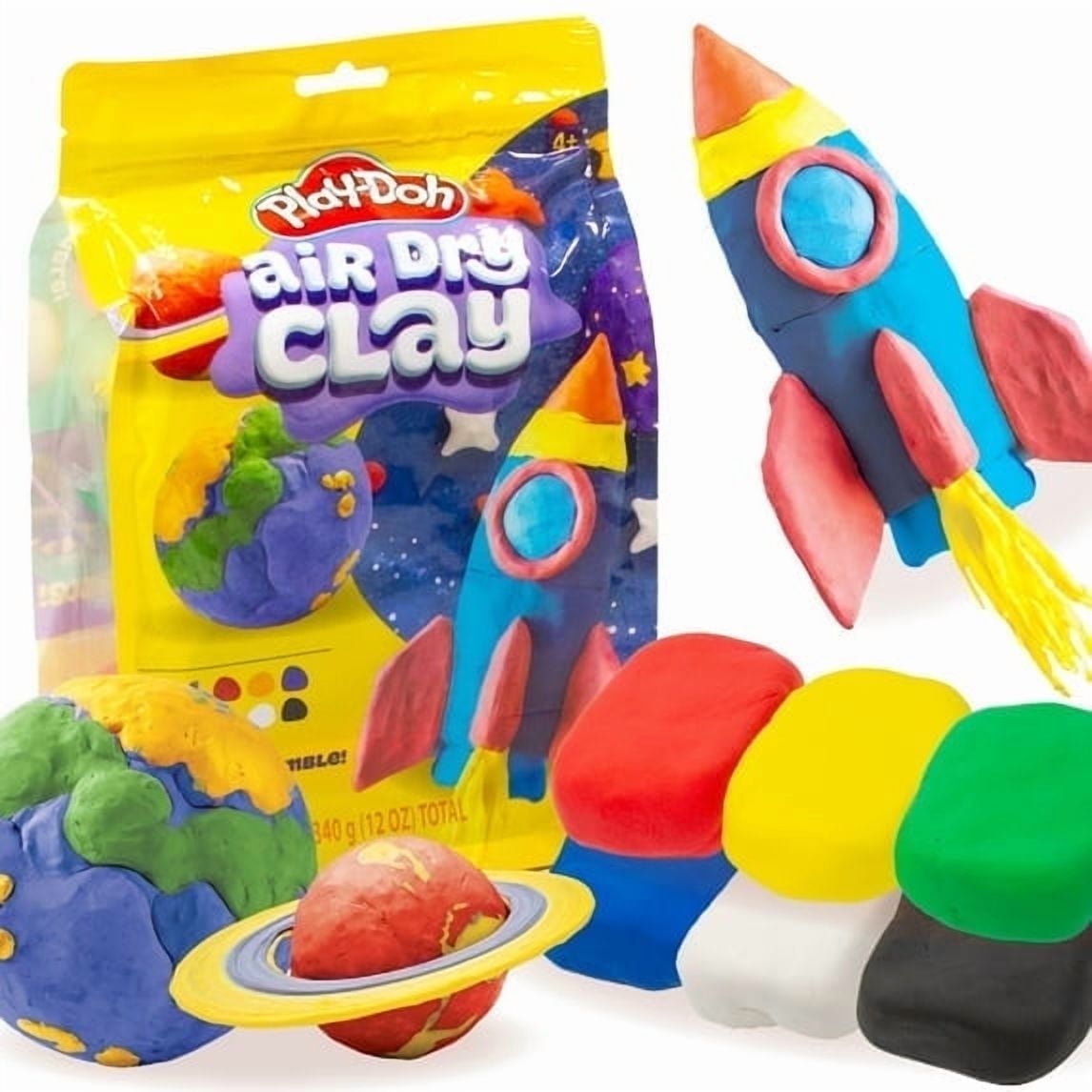 (2 pack) Play-Doh Brand Multicolored Air-Dry Clay, 6ct - Walmart.com