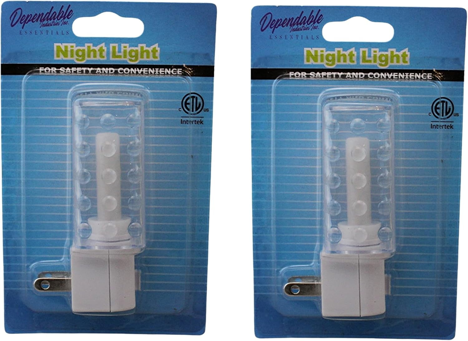 2 pack Plug in LED Night Light with Switch - Manual On/Off Nightlight ...
