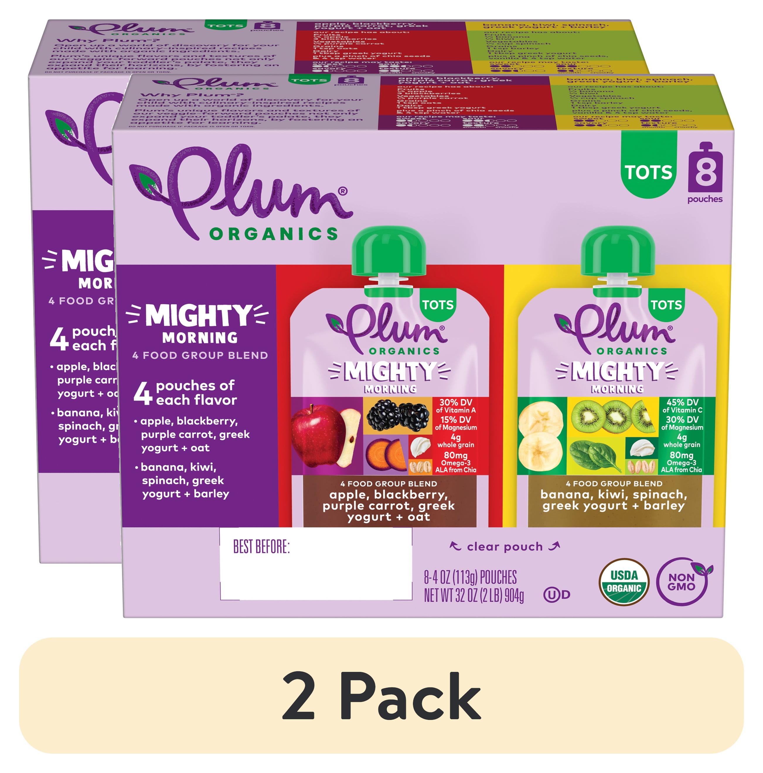 (2 pack) Plum Organics® Mighty Morning 4 Food Group Blend Apple ...