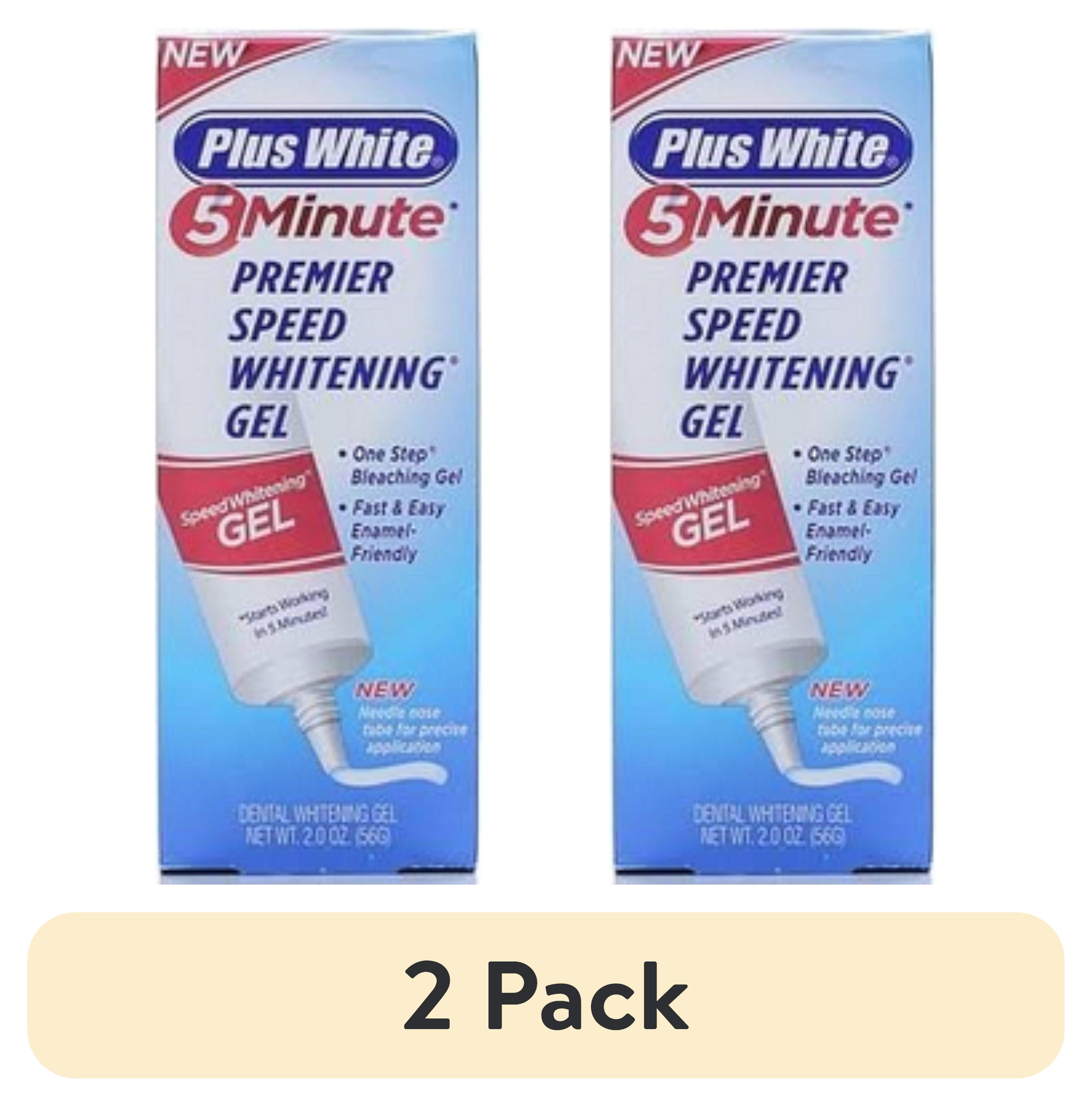 (2 pack) Plus White 5 Minute Premier Speed Whitening Gel 2 oz - Walmart.com
