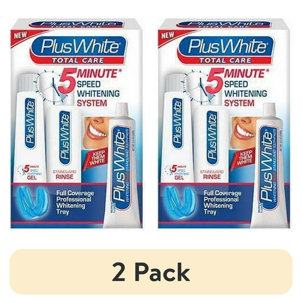 (2 pack) Plus White 5 Minute Premiere Dental Whitening Gel And Rinse ...