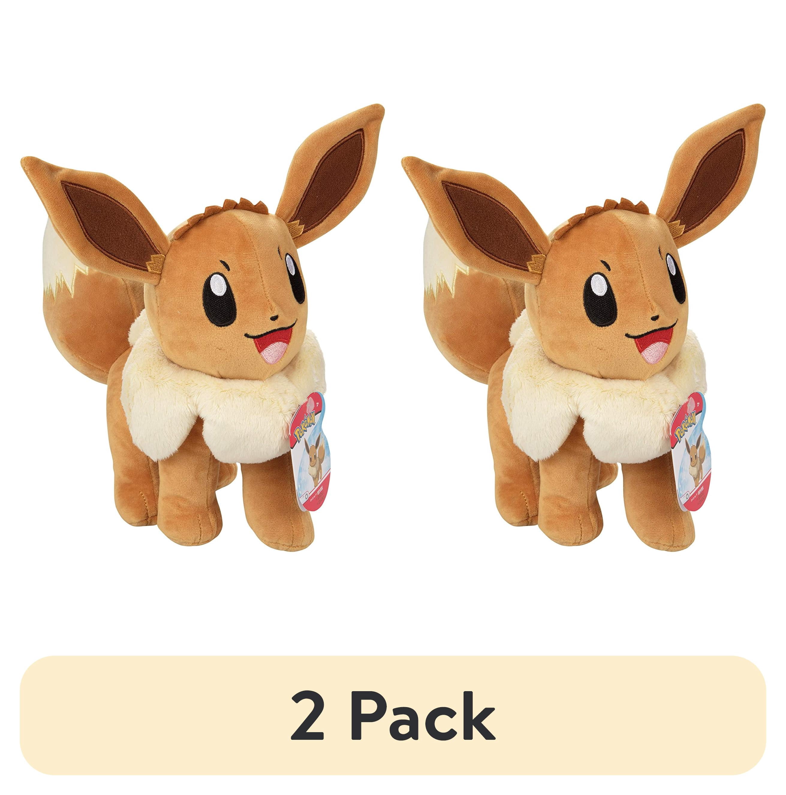 (2 pack) Pokemon 12" Large Eevee Plush - Officially Licensed - Let's Go ...