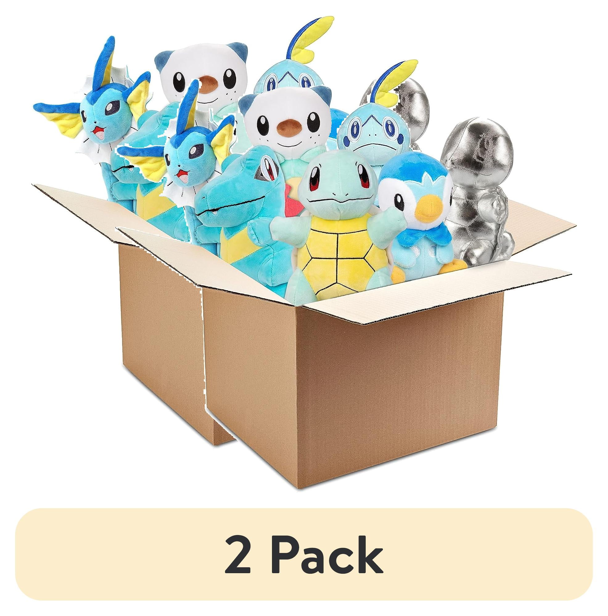 (2 pack) Pokemon Water Type 8" Plush Assorted Box, 3-Pack Surprise ...