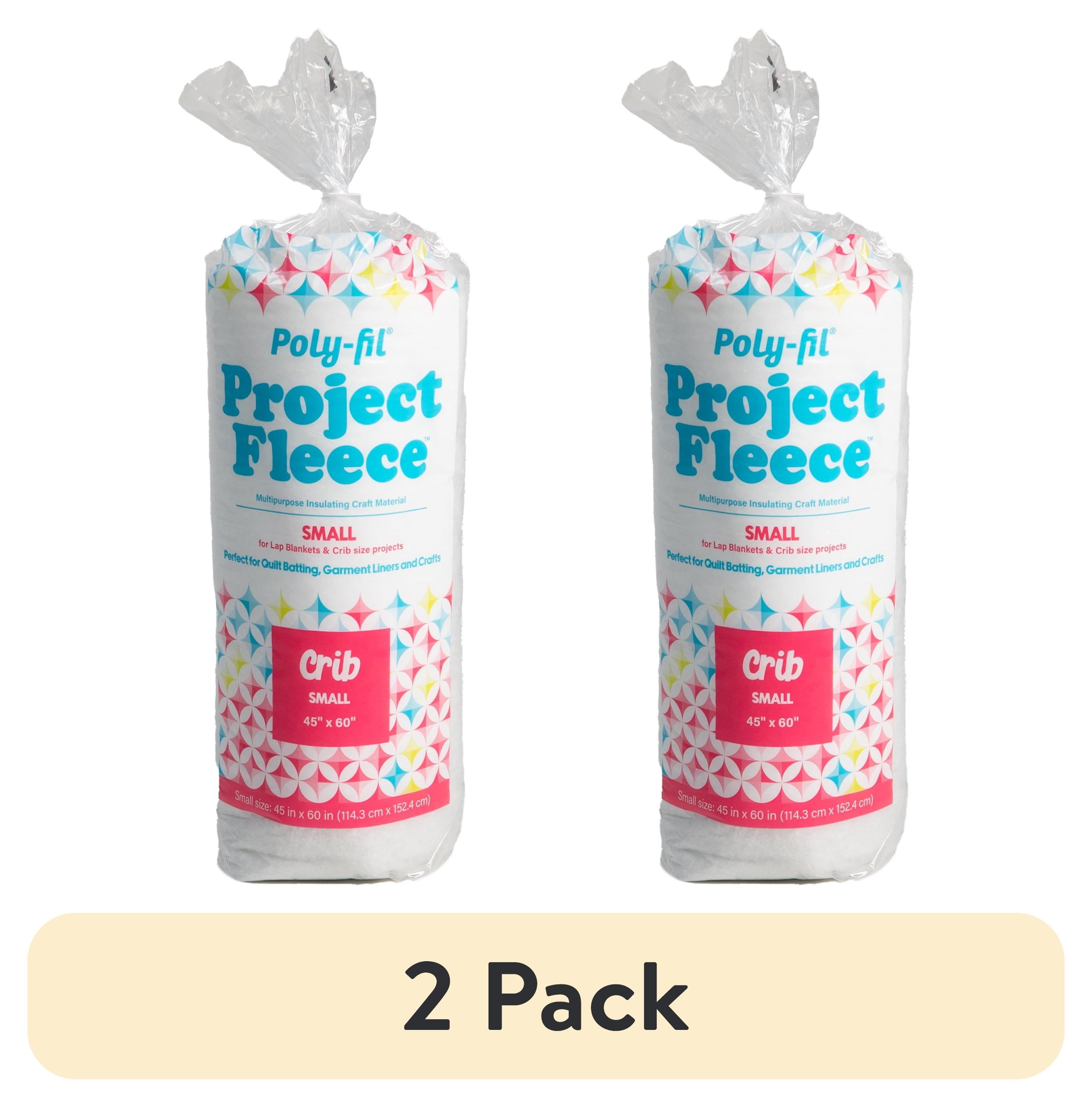(2 pack) Poly-Fil® Project Fleece™ Polyester Batting by Fairfield™, 45 ...