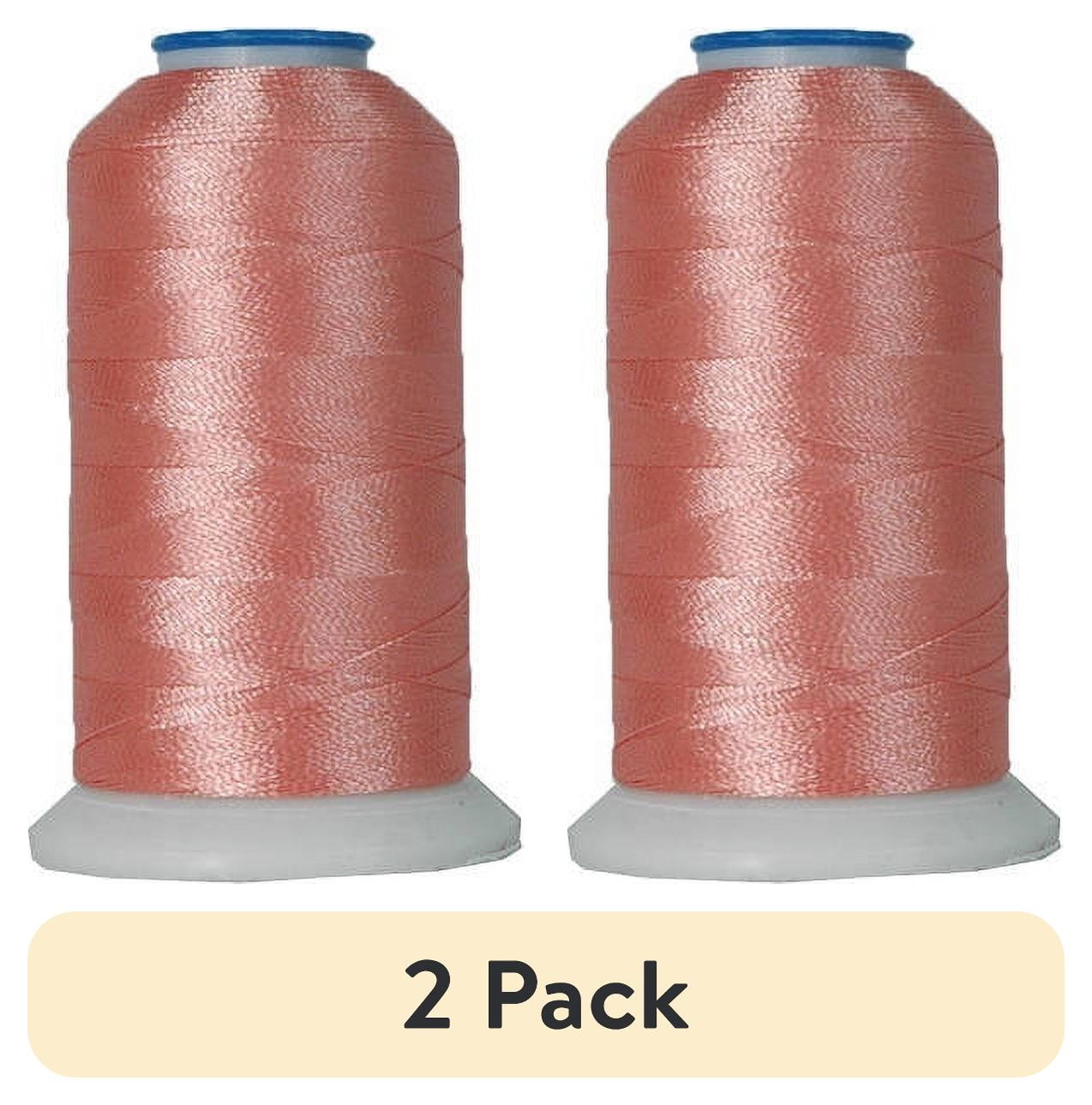 (2 pack) Polyester Machine Embroidery Thread by Threadart - No. 285 - Dark Peach - 1000M - 220 ...
