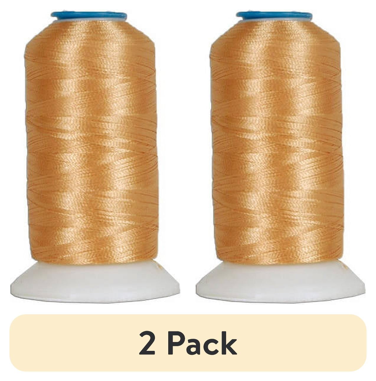 (2 pack) Polyester Machine Embroidery Thread by Threadart - No. 306 - Lt Tan - 1000M - 220 ...