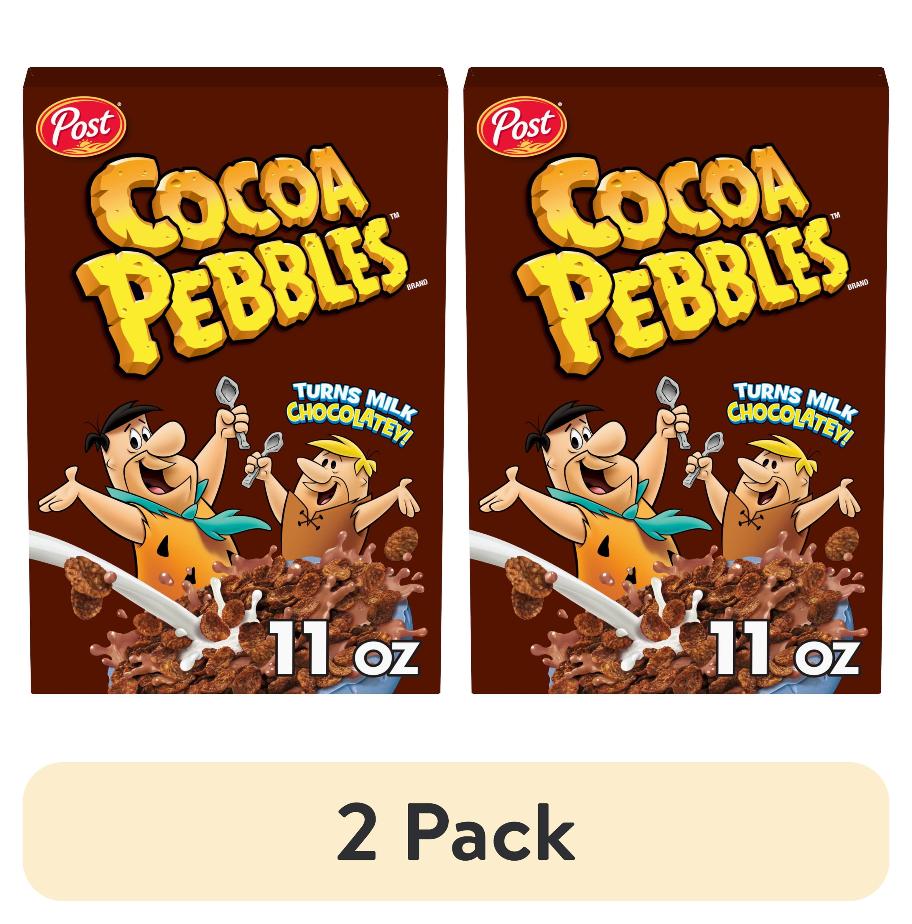 (2 pack) Post Cocoa Pebbles Cereal, Original, Crunchy, 11 oz Box ...