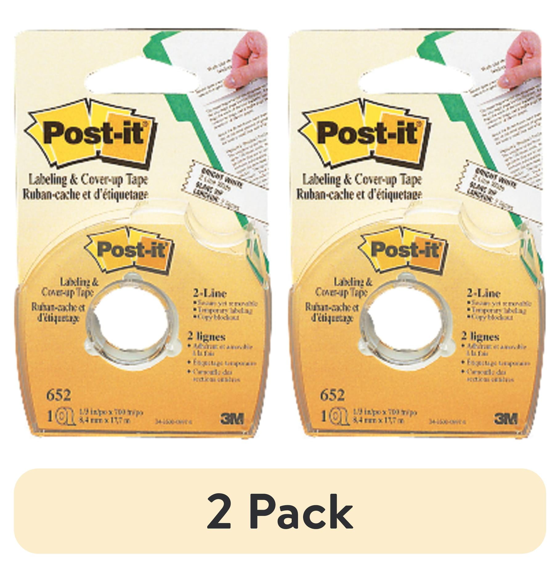 (2 pack) Post-it Removable Cover-Up Tape, Non-Refillable - Walmart.com