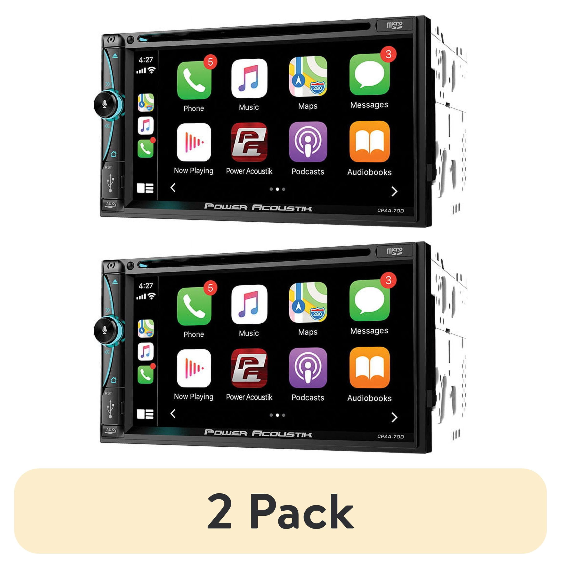 (2 pack) Power Acoustik CPAA-70D Apple Car Play / Android Auto Receiver ...