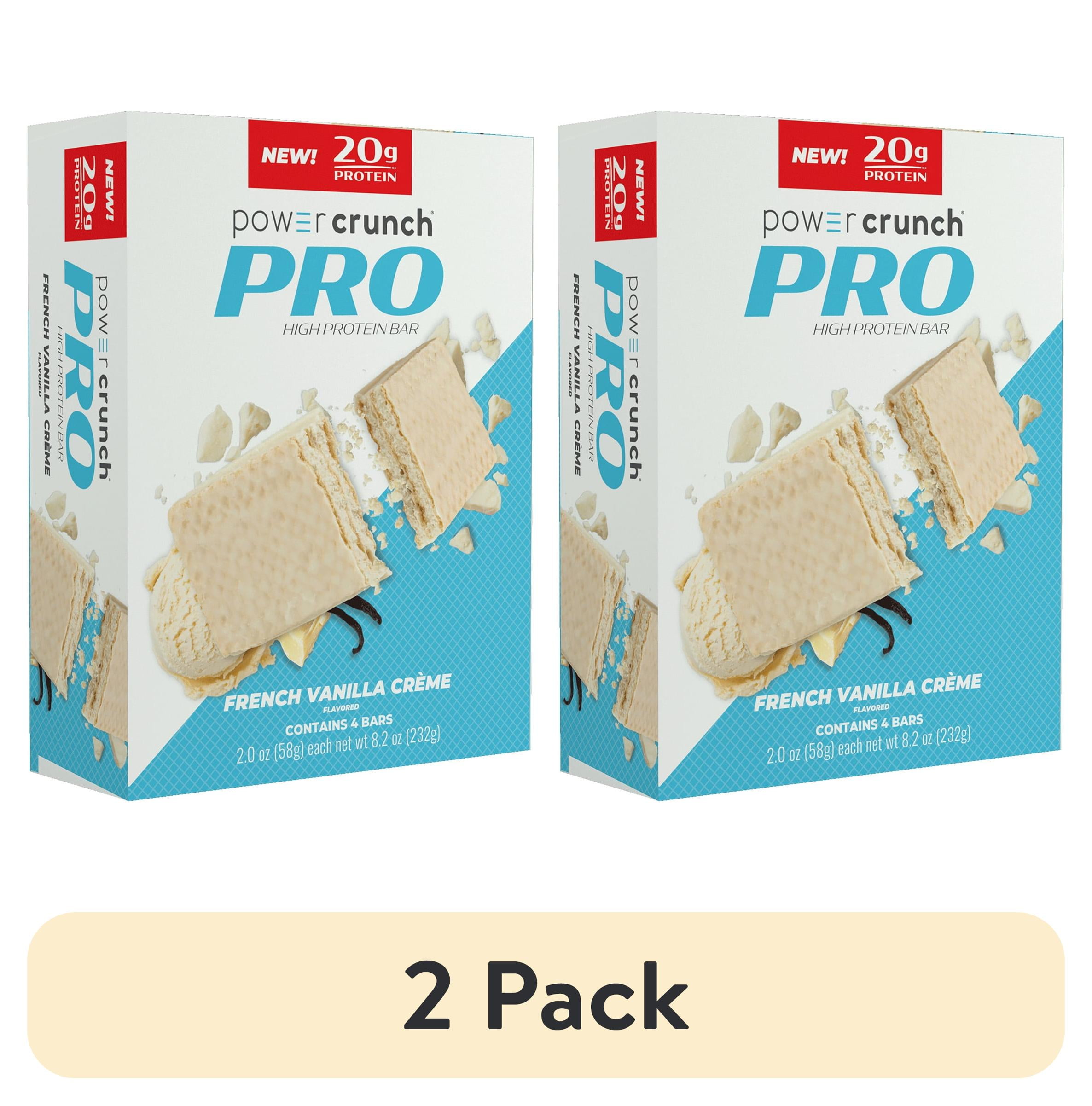 (2 pack) Power Crunch PRO Protein Energy Bar French Vanilla Creme, 20g ...