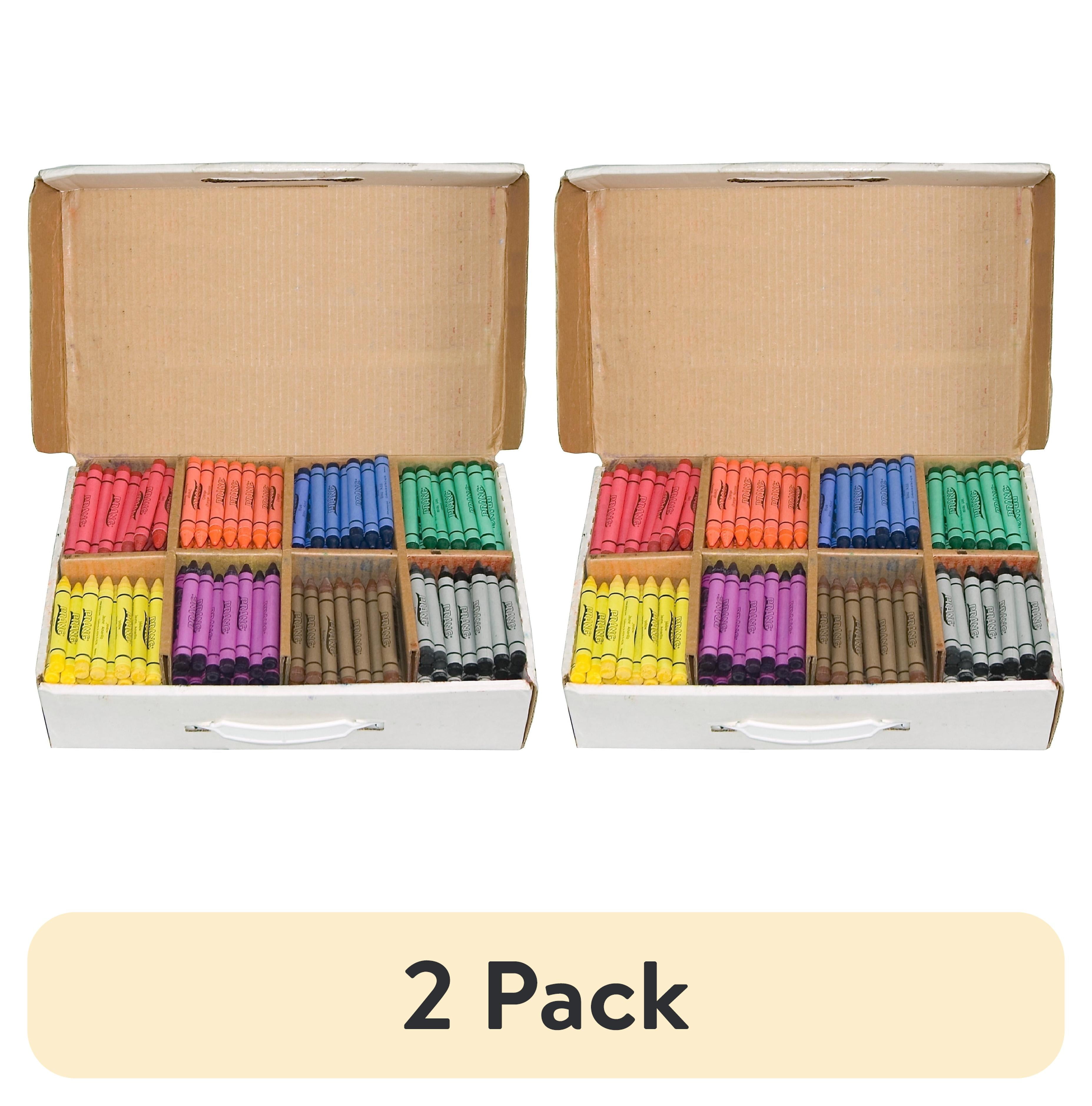 (2 pack) Prang Large Crayon Master Pack, Assorted Colors, Set of 400 ...