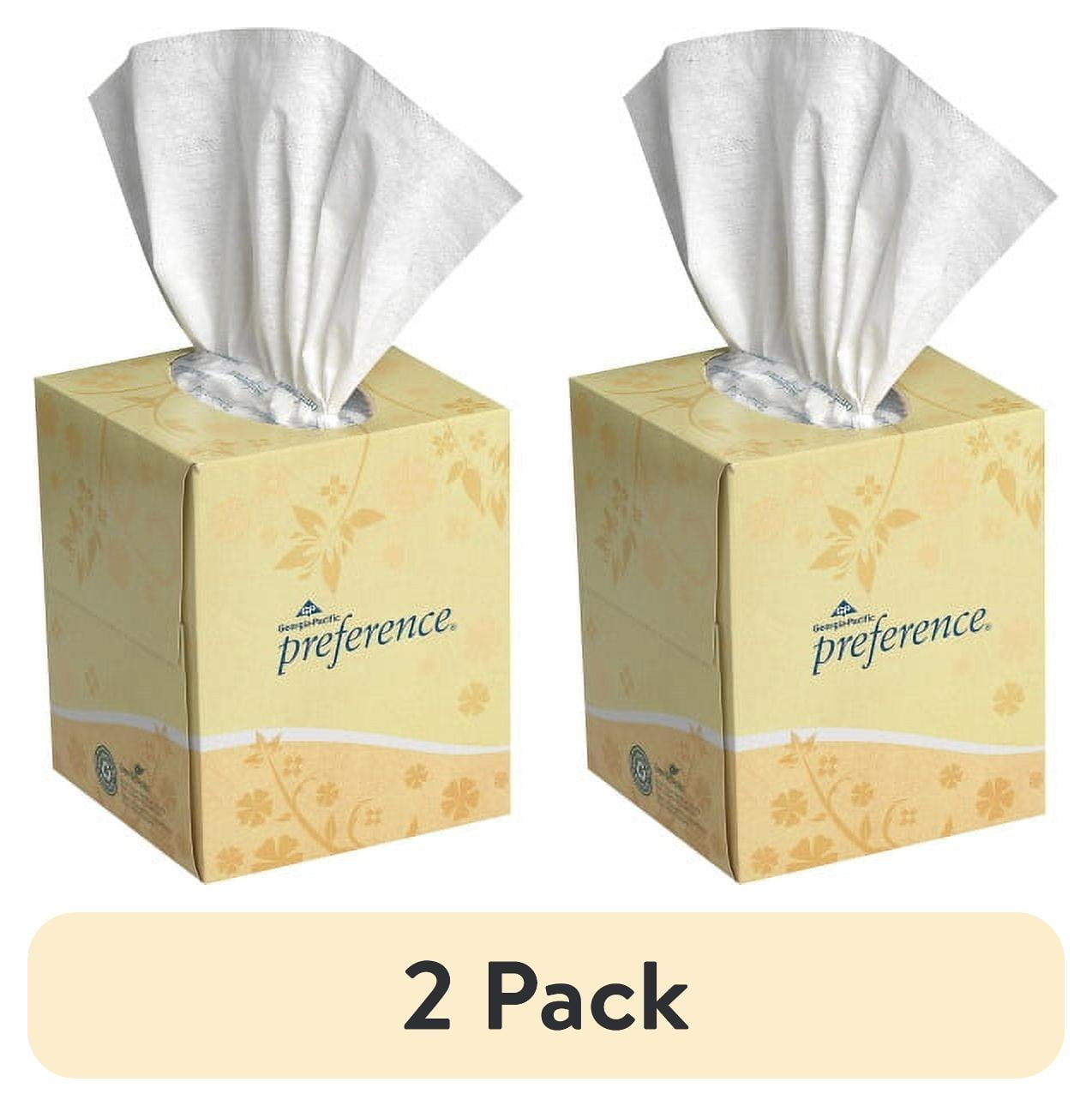 (2 pack) Preference Cube Box Facial Tissue by GP Pro 2 Ply - 7.65" x 8. ...
