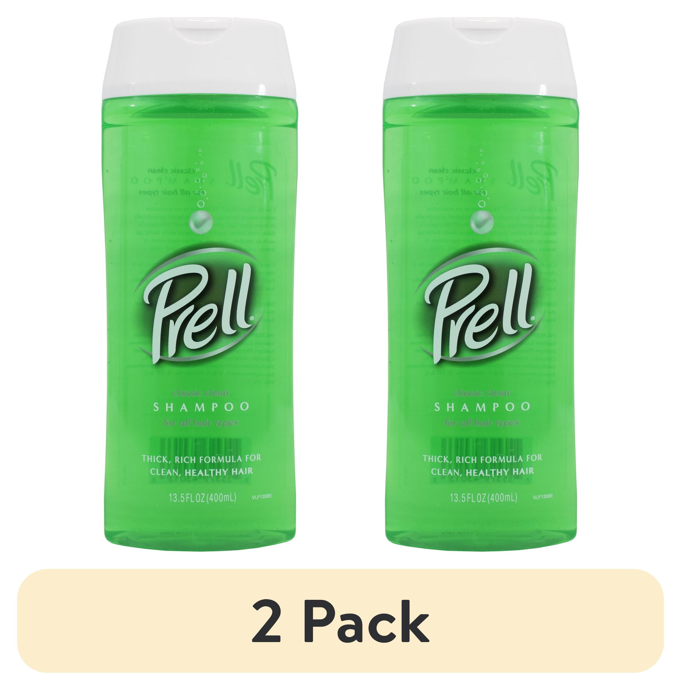 (2 pack) Prell® Classic Clean Shampoo, 13.5 fl oz, Clarifying, All Hair ...