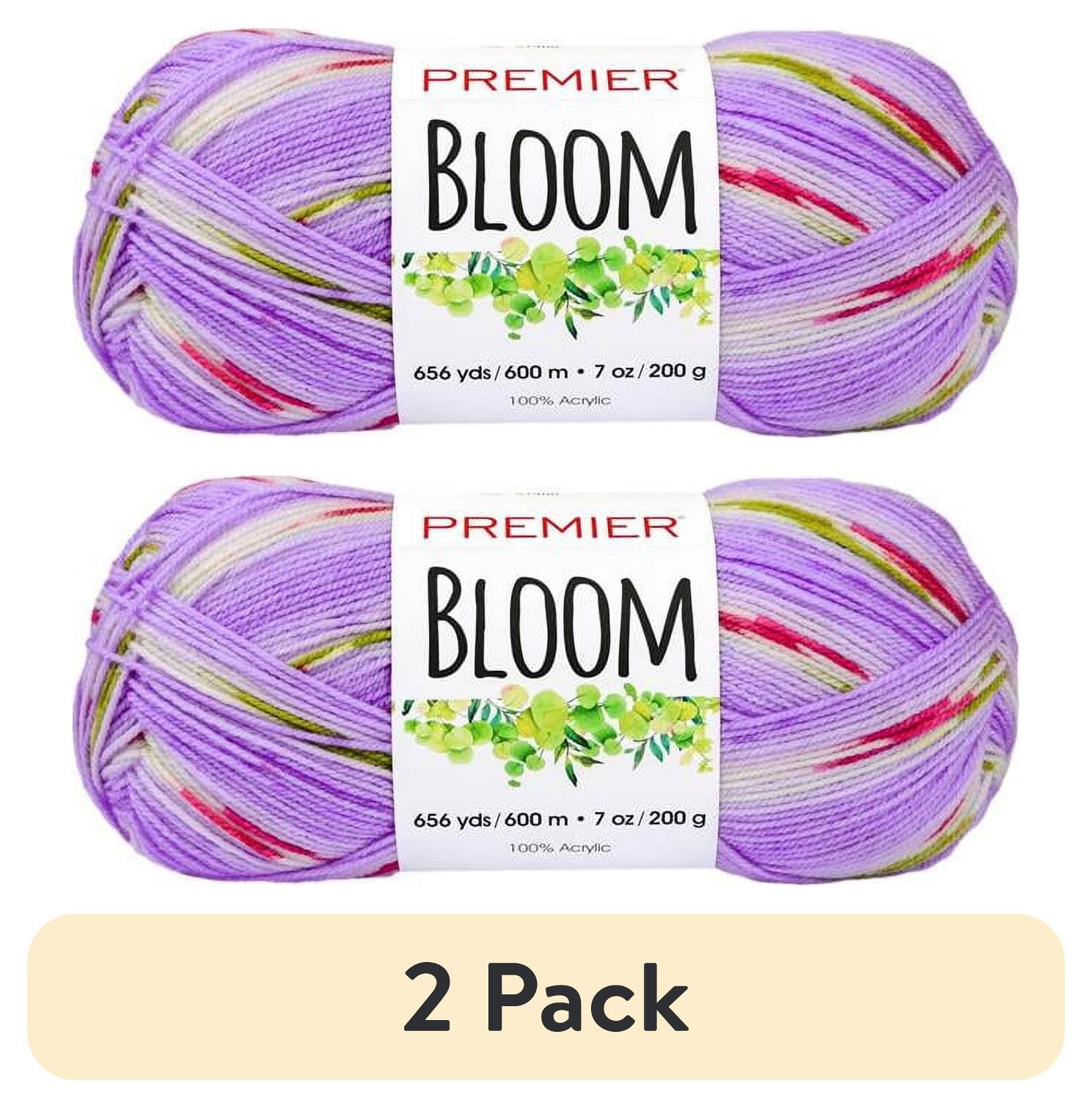 (2 pack) Premier Yarns 1090-01 Bloom Yarn-Sweet Pea - Walmart.com