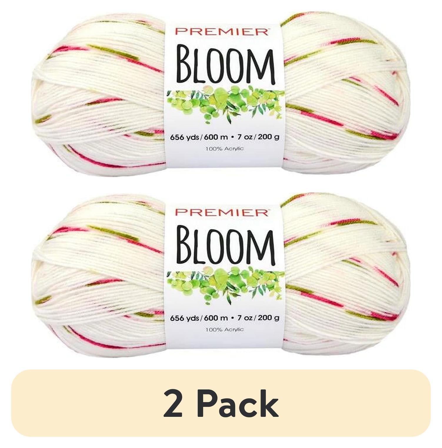 (2 pack) Premier Yarns Bloom DK Weight Yarn, Self-Patterning Yarn for Crocheting and Knitting ...