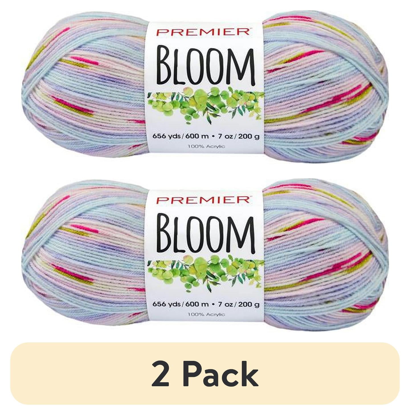(2 pack) Premier Yarns Bloom DK Weight Yarn, Self-Patterning Yarn for ...