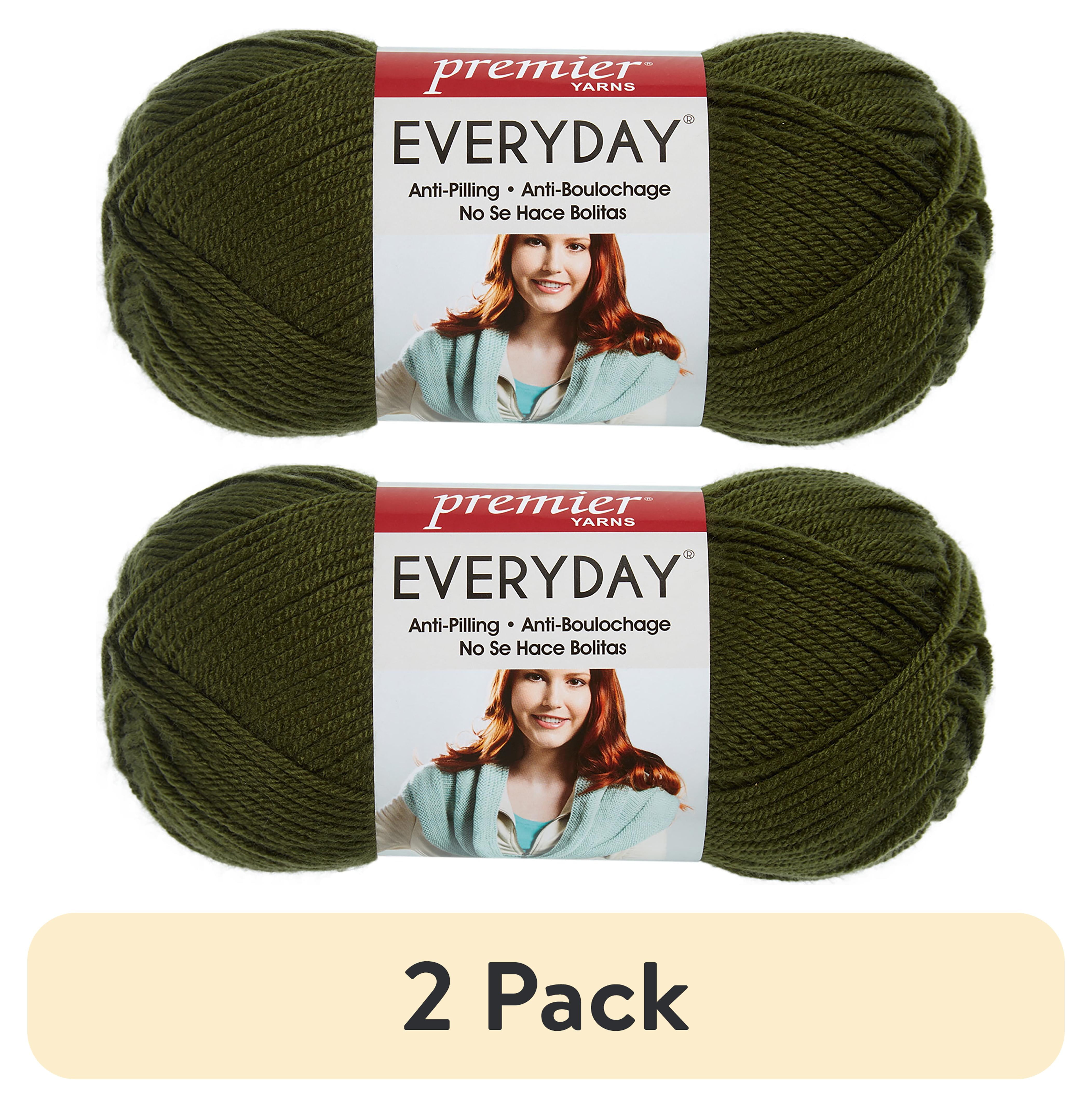 (2 pack) Premier Anti-Pilling Everyday Worsted Yarn - Walmart.com