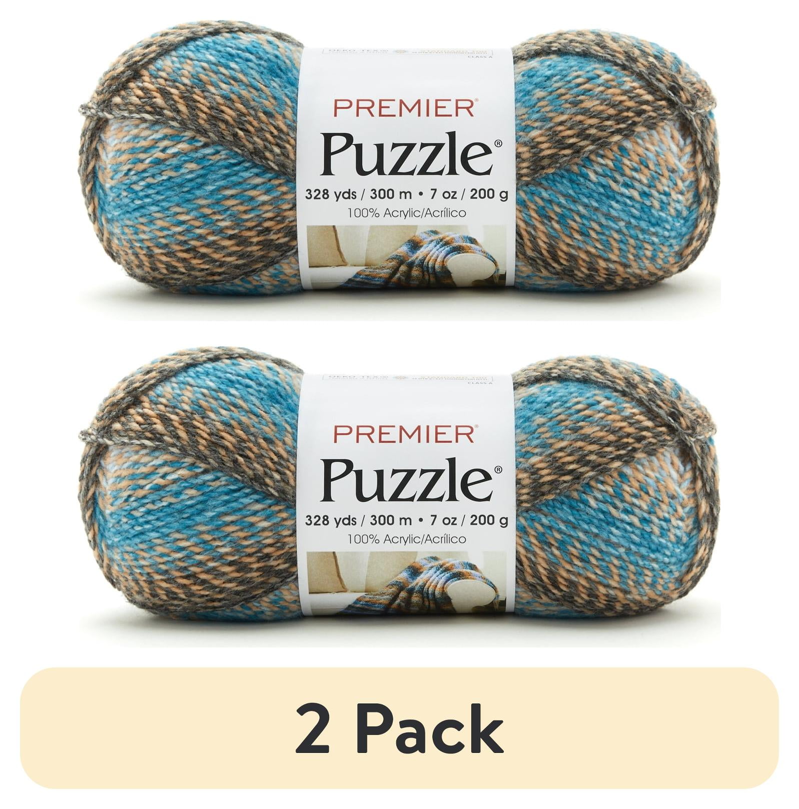 (2 pack) Premier Yarns - Puzzle Yarn - Jigsaw - 7oz 328yds - 5 Bulky ...