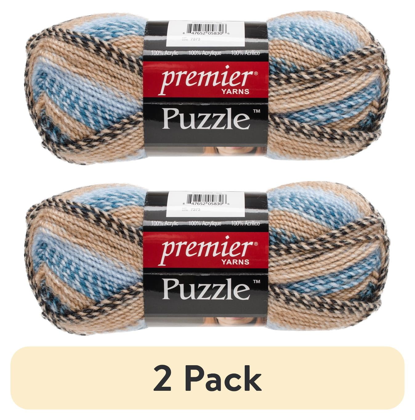 (2 pack) Premier Yarns - Puzzle Yarn - Jigsaw - 7oz 328yds - 5 Bulky ...