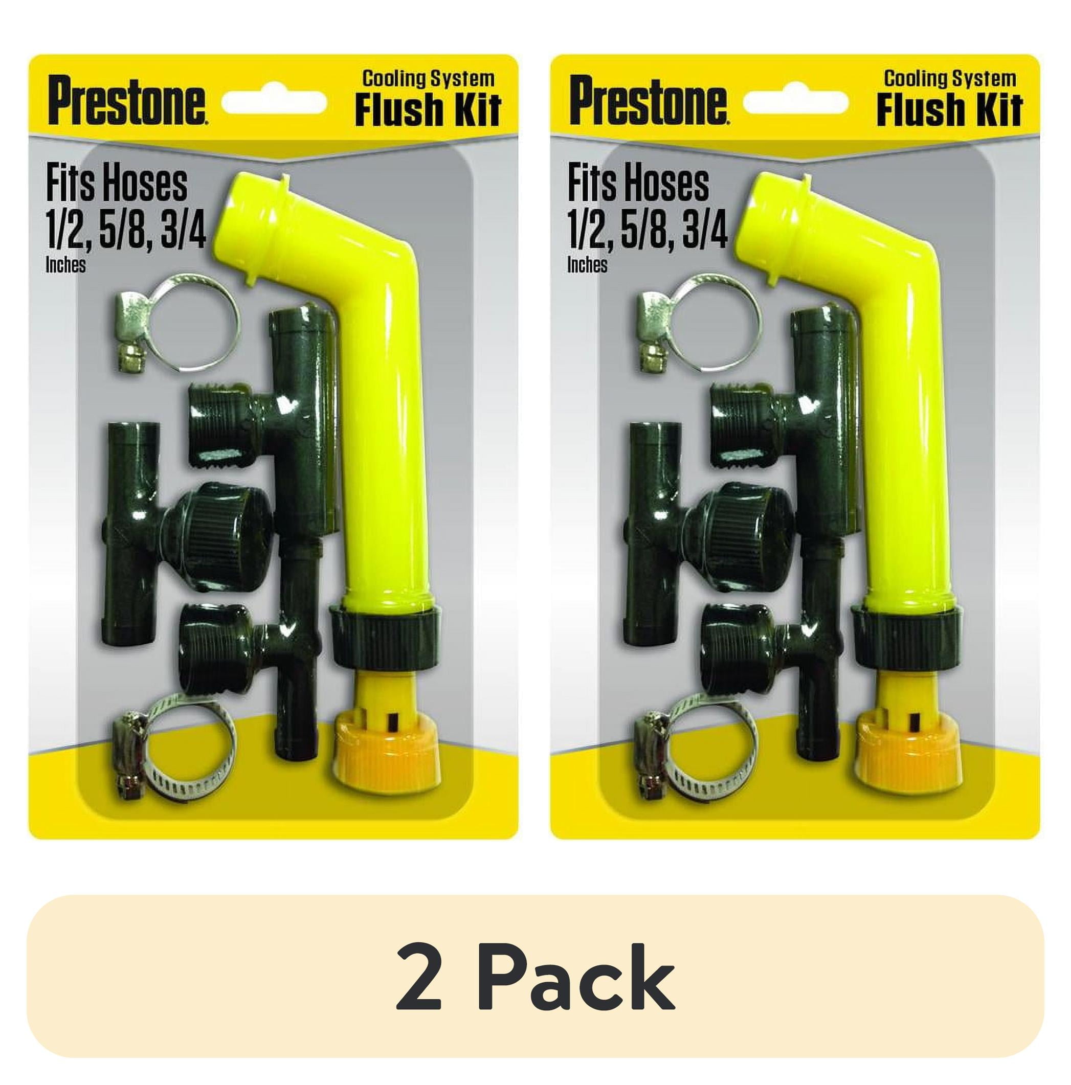 (2 pack) Prestone Flush 'N Fill Kit, Prevents engine damage from ...